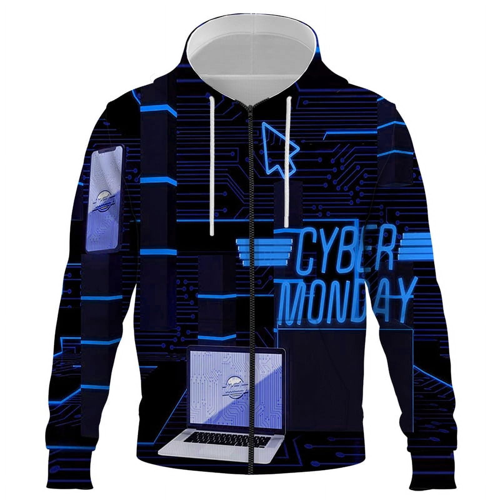 2024 Fashion hot Future technology pattern Printed Men Women Hoodie ...