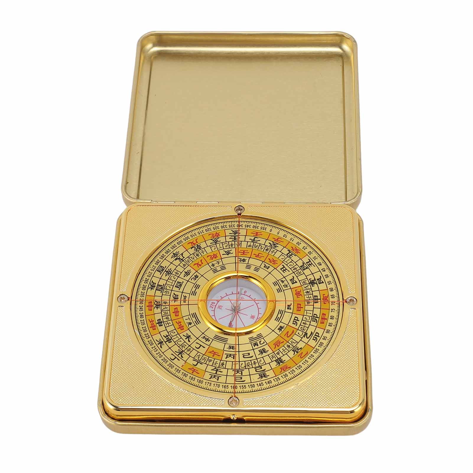 2024 Feng Shui Luo Pan Iron Precise with Flipping Cover Feng Shui Compass for Learning ...