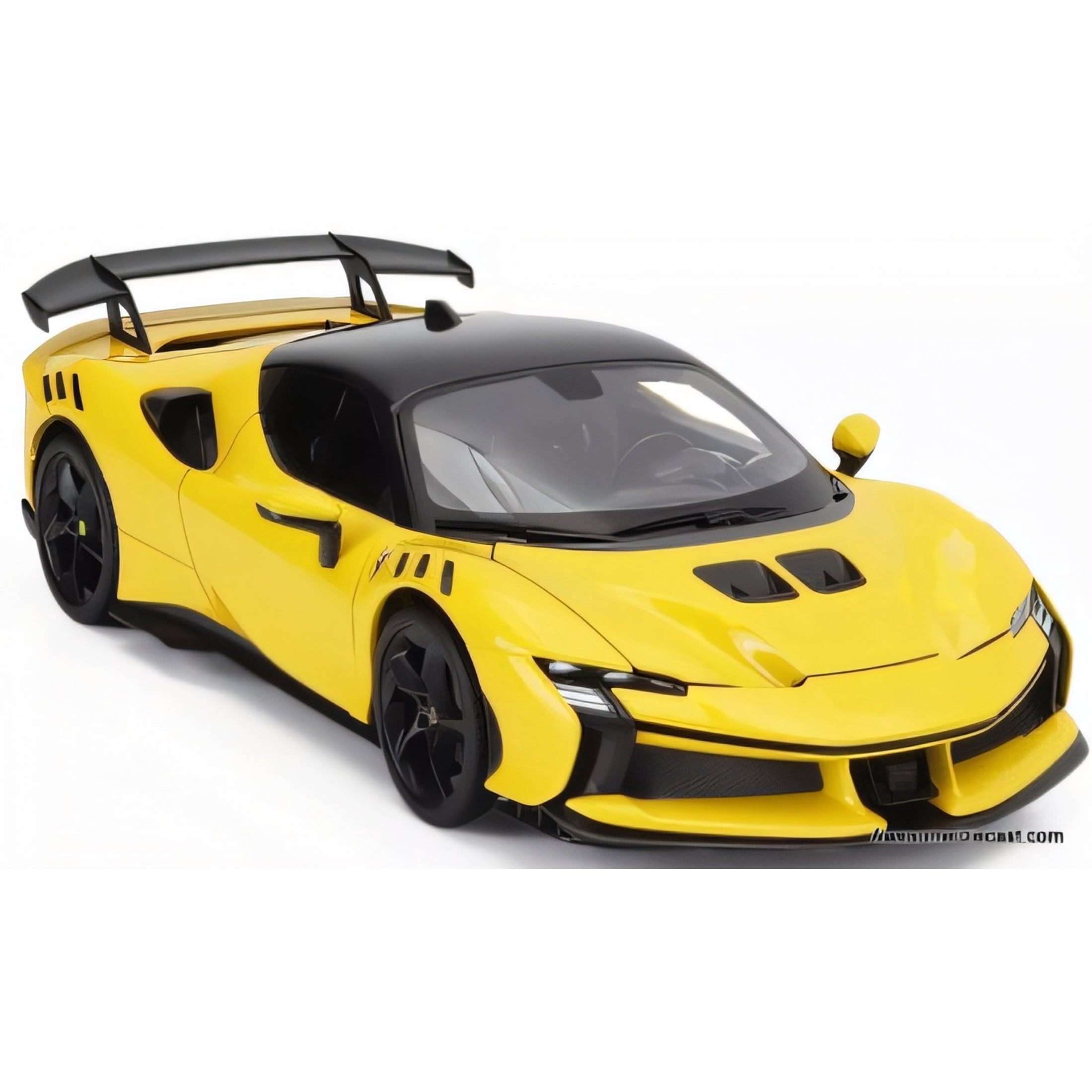 2024 Ferrari Sf90,xx Stradale, Yellow 1:18 Diecast Model Car by Burago ...