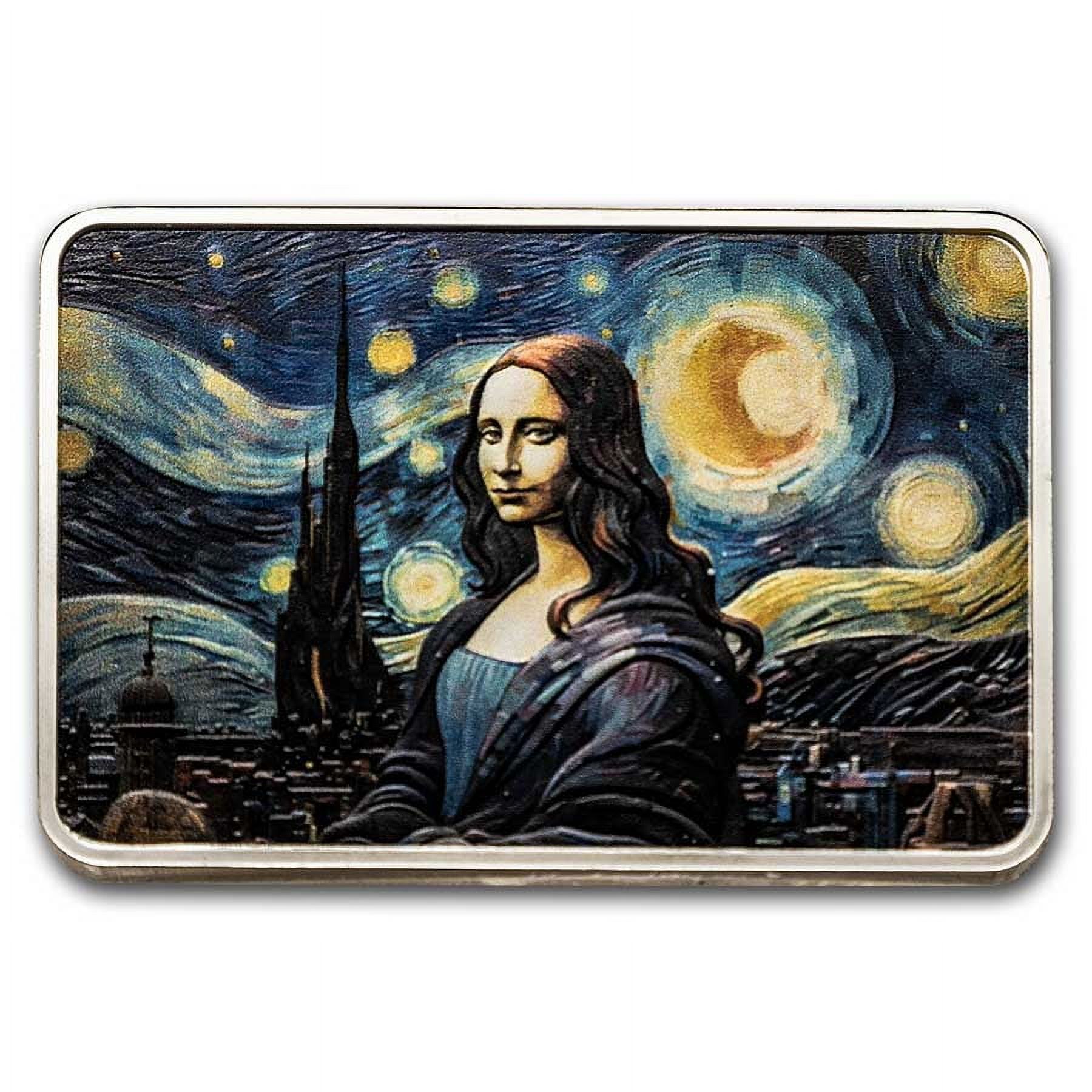 2024 Fiji 2 oz Silver Mona Lisa x Van Gogh Proof Coin - Walmart.com