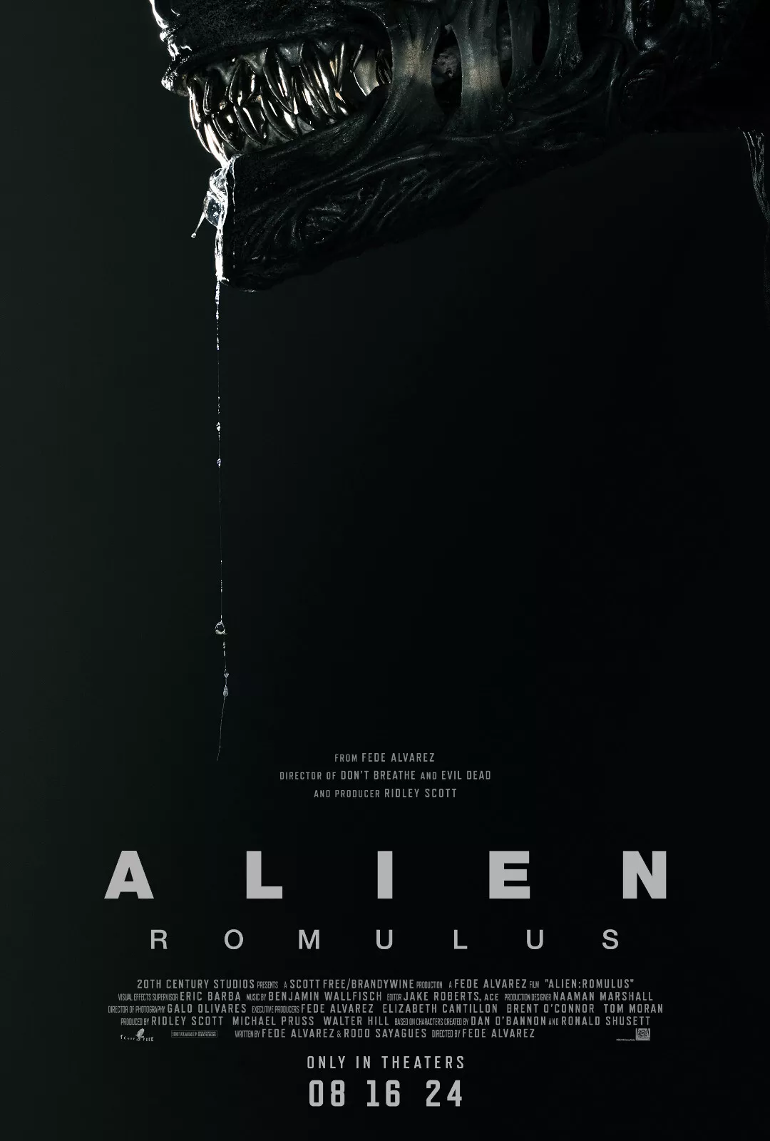 2024 Film Promo Poster Print "Alien: Romulus" Wall Decor Scifi Gift ...