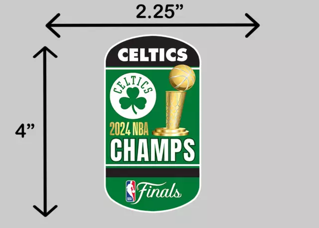 2024 Finals Champions Boston Celtics Waterproof Sticker Phone Decal ...