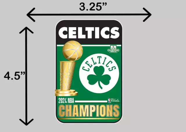 2024 Finals Champions Boston Celtics Waterproof Sticker Phone Decal ...