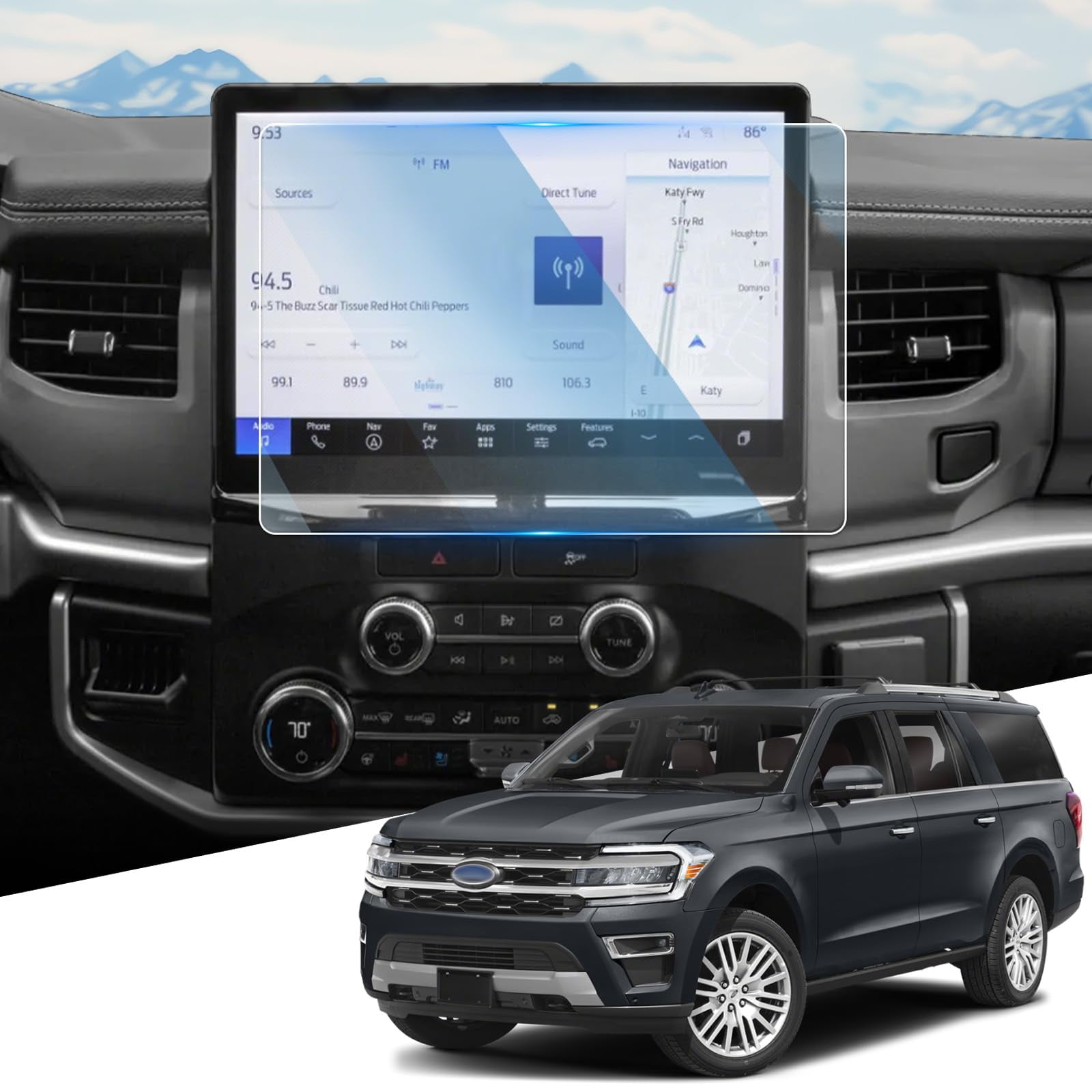 For 2024 Ford Expedition Screen Protector - 2022-2024 Expedition STX ...