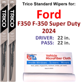2024 Ford F350 F-350 Super Duty Wiper Blades (Set of 2) - Walmart.com