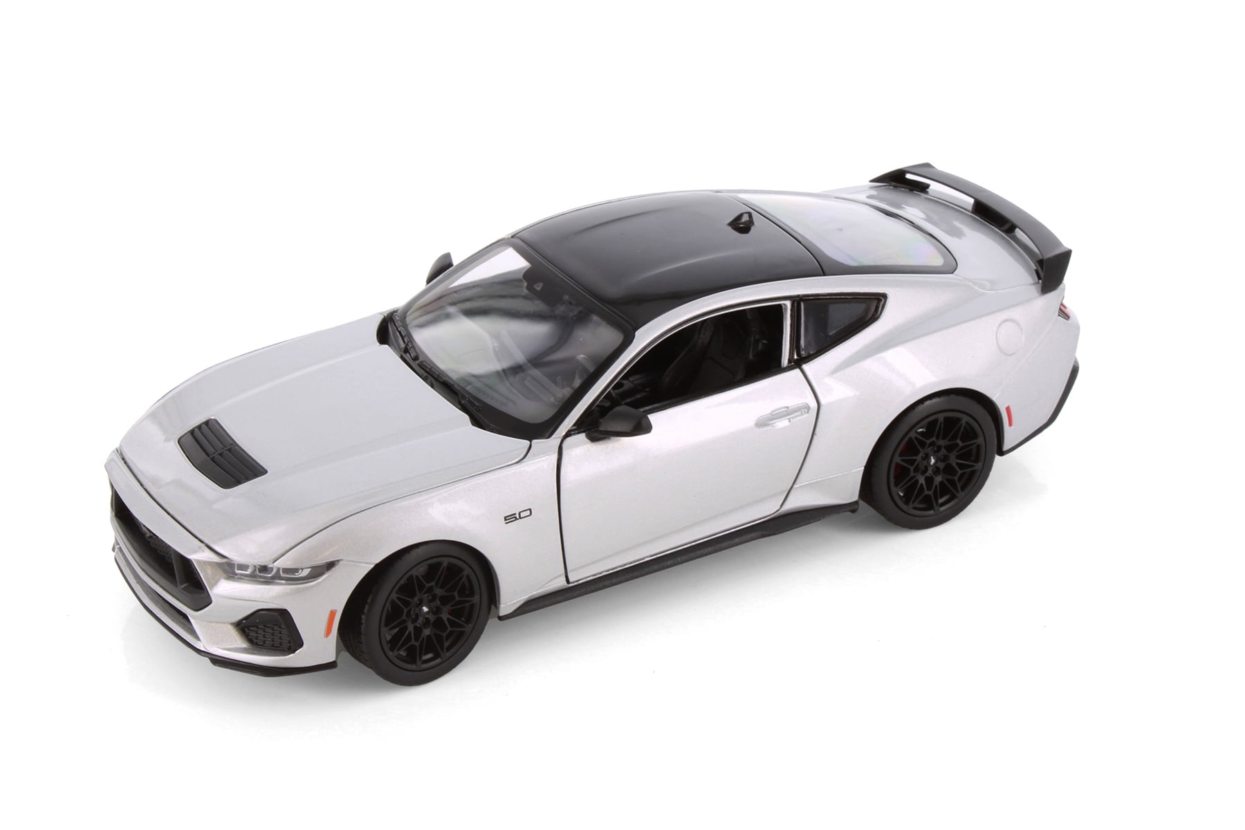 2024 Ford Mustang GT, Silver Muscle Car - Welly 24123/4D - 1/24 Scale ...