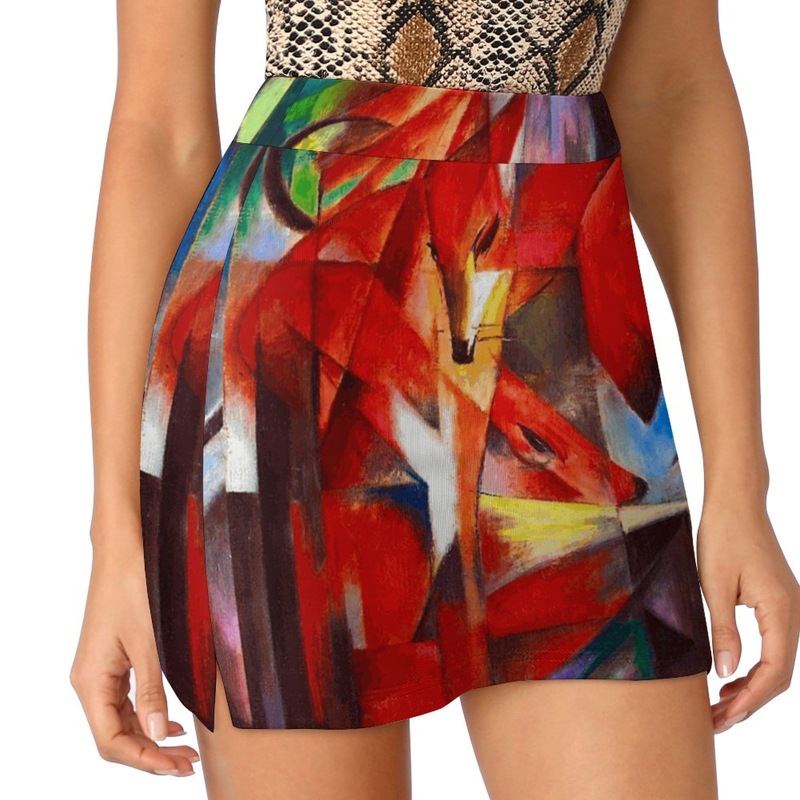 2024 Franz Marc-Foxes Women's skirt Y2K Summer Clothes Kpop Style ...