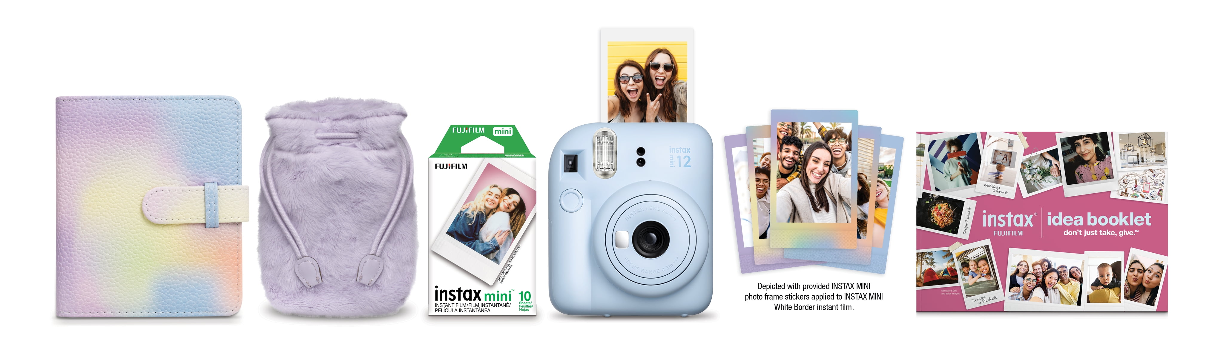 2024 Fujifilm instax Mini 12 Holiday Bundle, Blue - Walmart.com