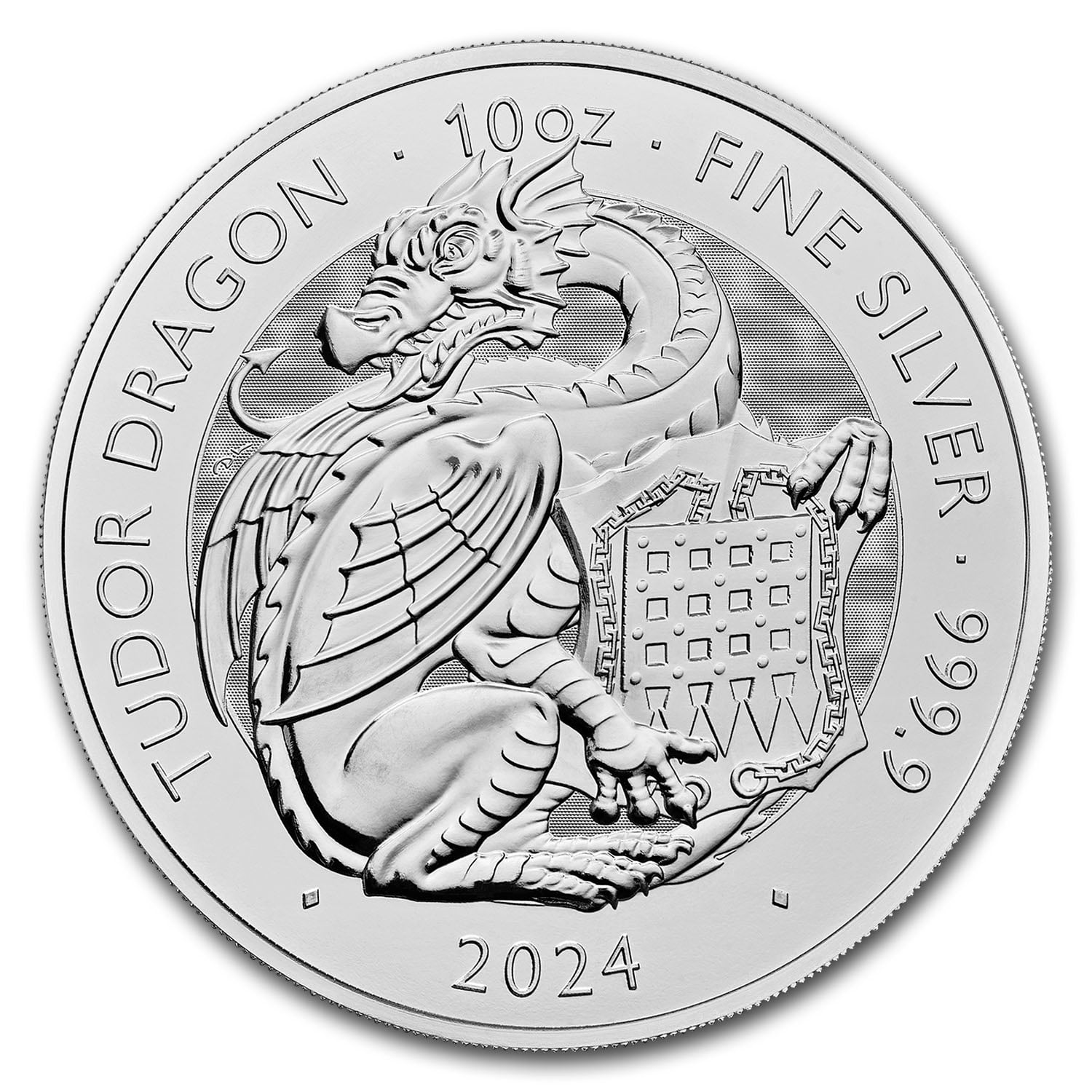 2024 GB 10 oz Silver Royal Tudor Beasts Tudor Dragon BU - Walmart.com