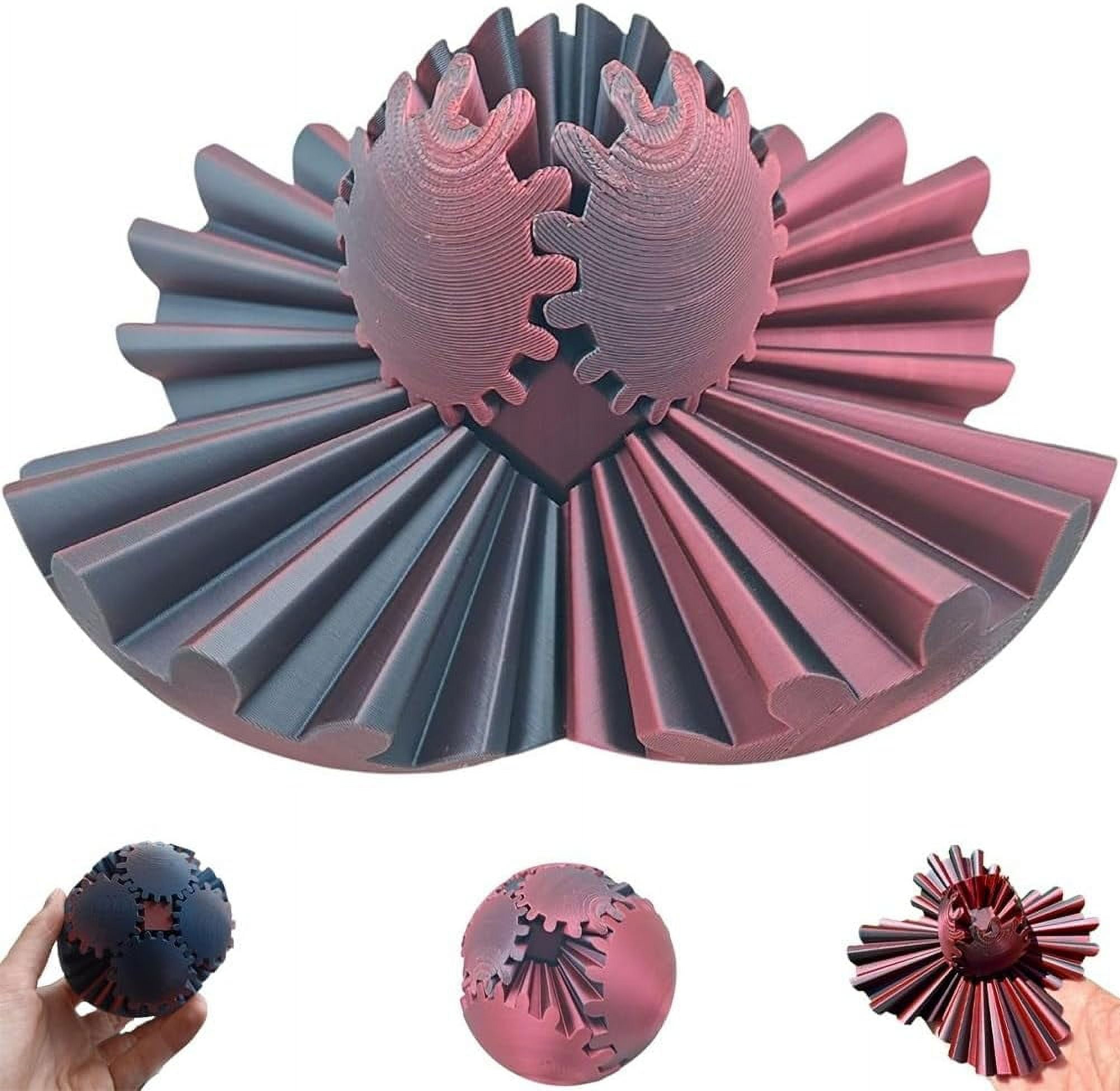 2024 GearSphere - The Whirling Wonder Fidget, Gear Ball 3D Printed Gear ...