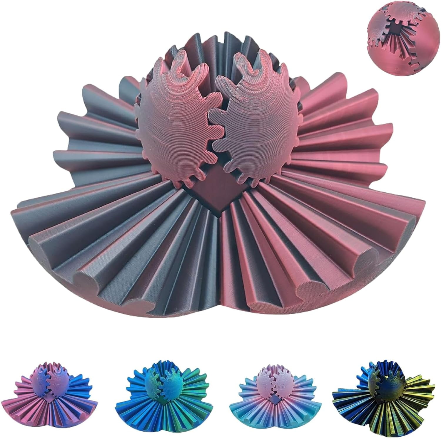 Whirling Wonder Fidget Gear Ball 2024 GearSphere-The , Gear Ball 3D ...