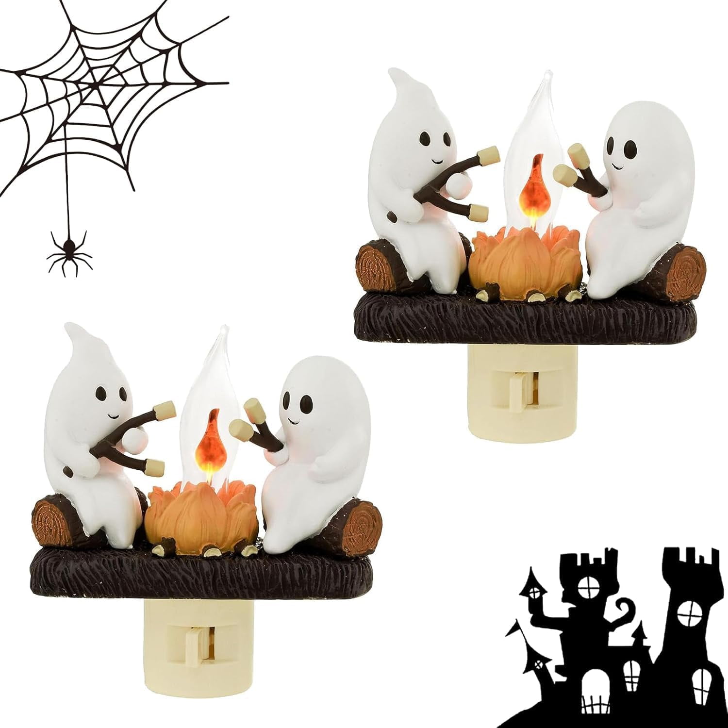 Halloween-themed festival lights, ghost lights, suitable for bedroom ...