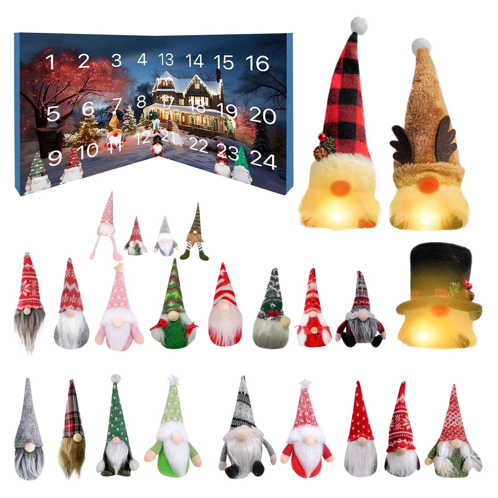 2024 Advent Calendar:3 Illuminated 24-Day Festive Countdown with 3 ...