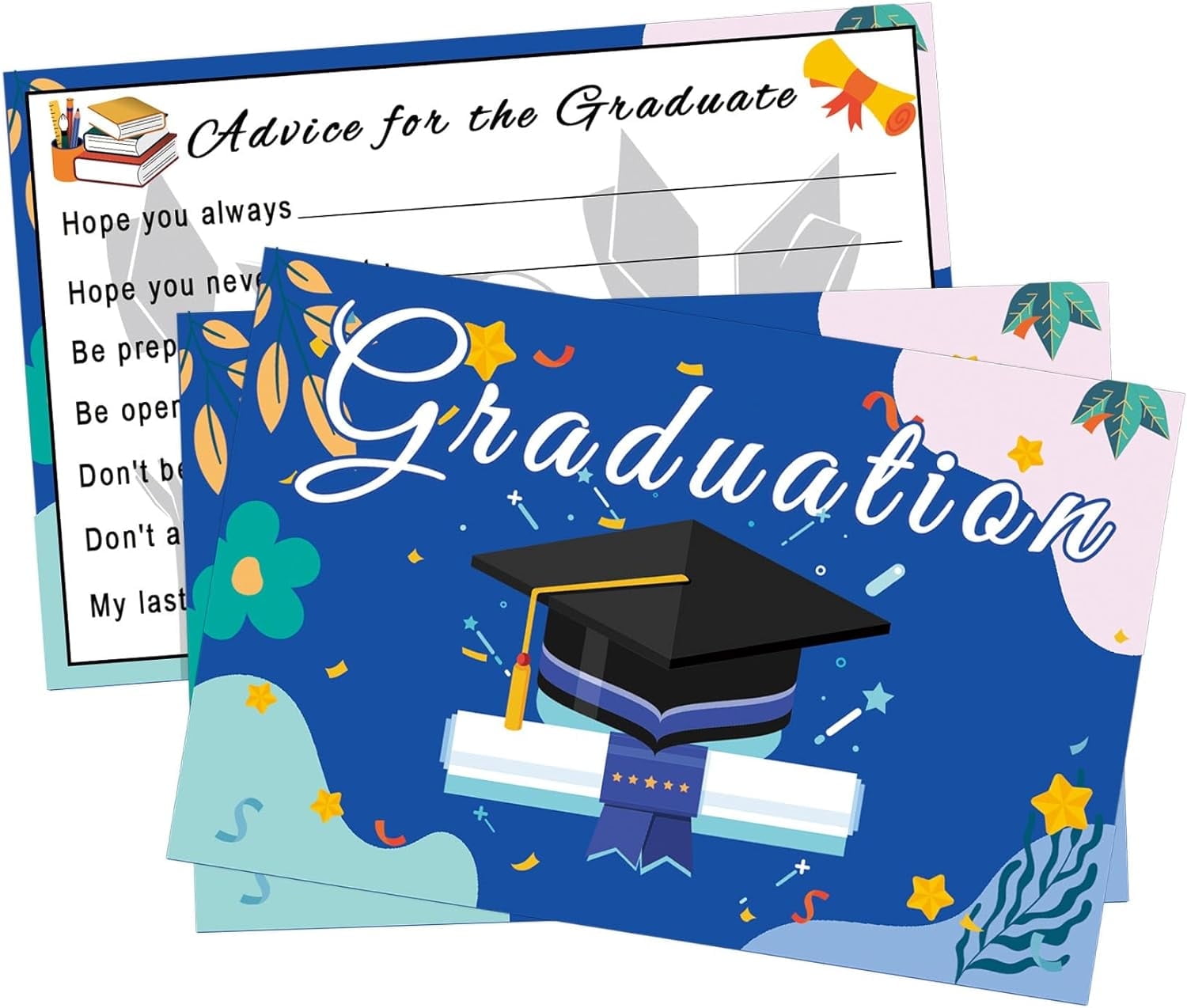 2025 Graduation Advice Cards Graduation Party Supplies,Grad Celebration ...