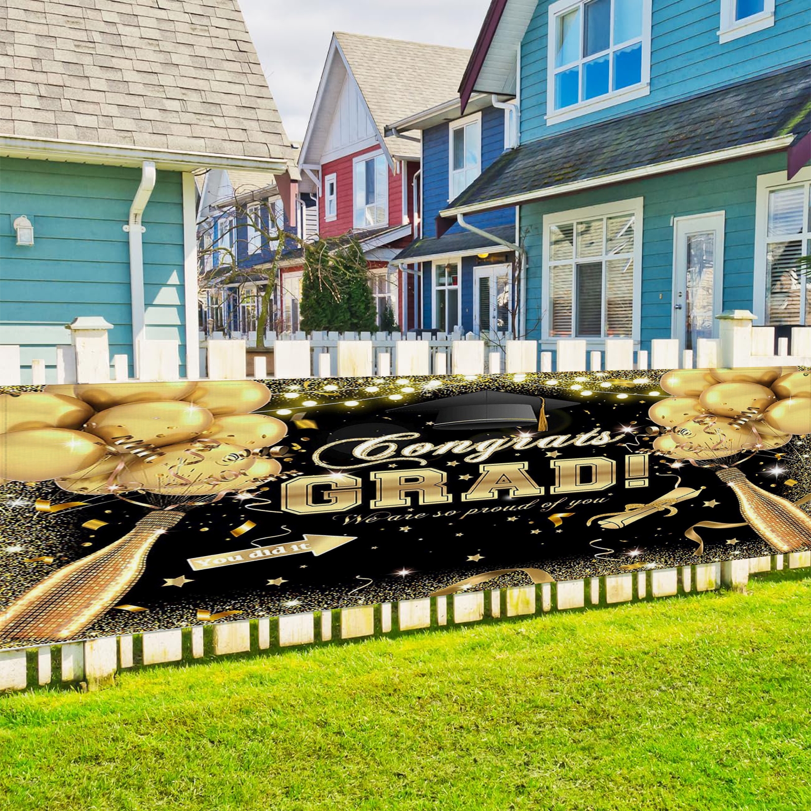 2024 Graduation Backdrop Congrats Grad Board Class of 2024 Banner ...