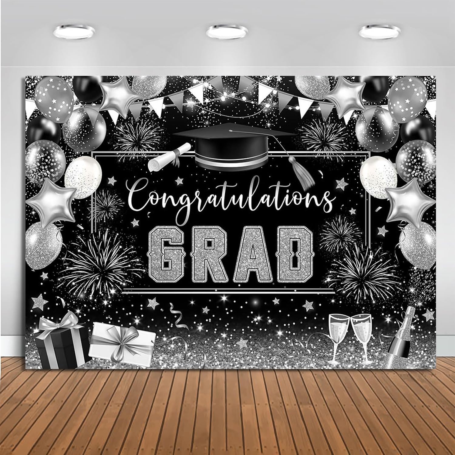 2024 Graduation Backdrop Congratulations Grad Graduation Party ...