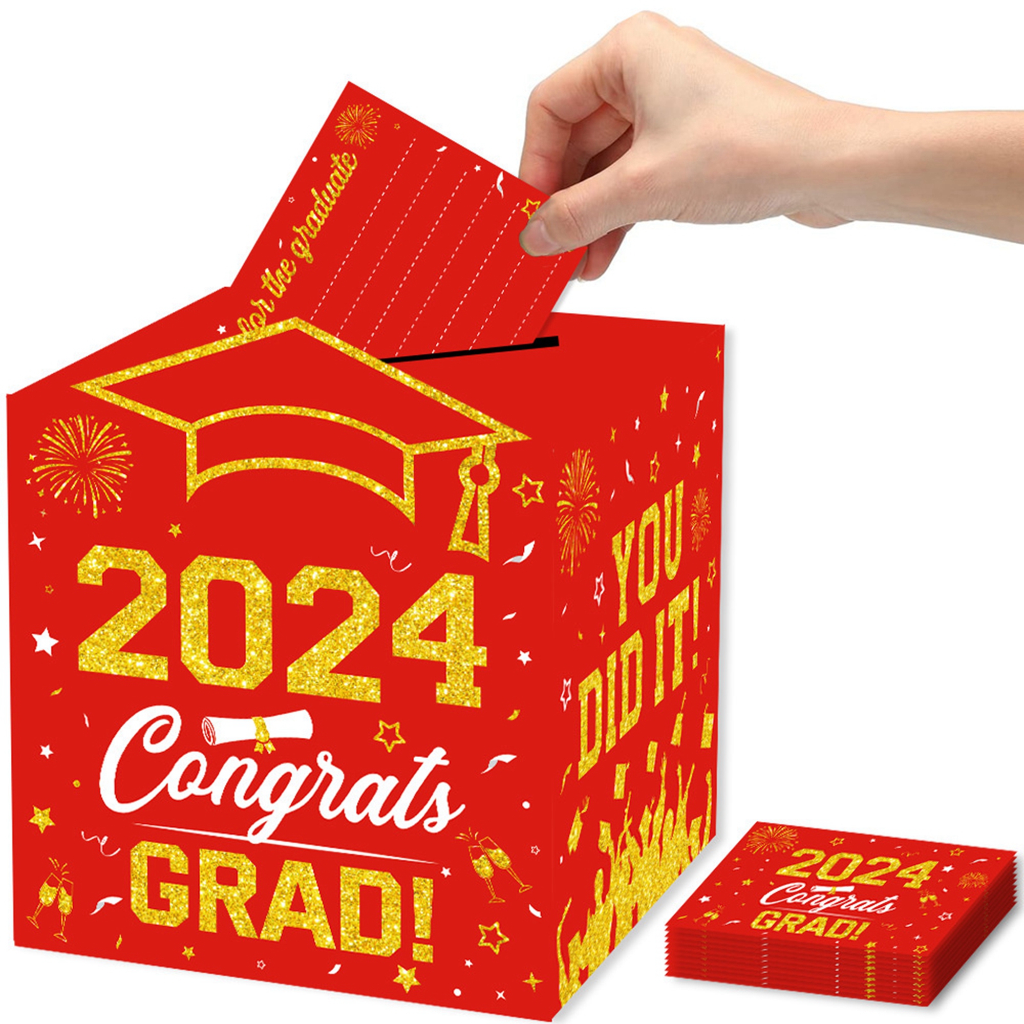 2024 Graduation Card Holder Box Congrats Grad Card Box Invitation Card ...