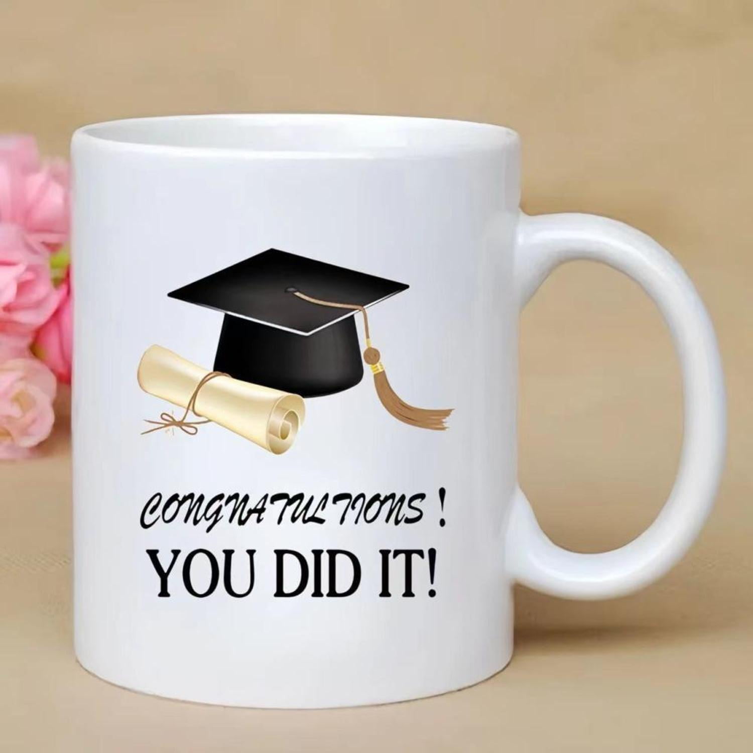 2024 Graduation Cup with Cap Shaped Handle Graduates 11oz Graduation ...