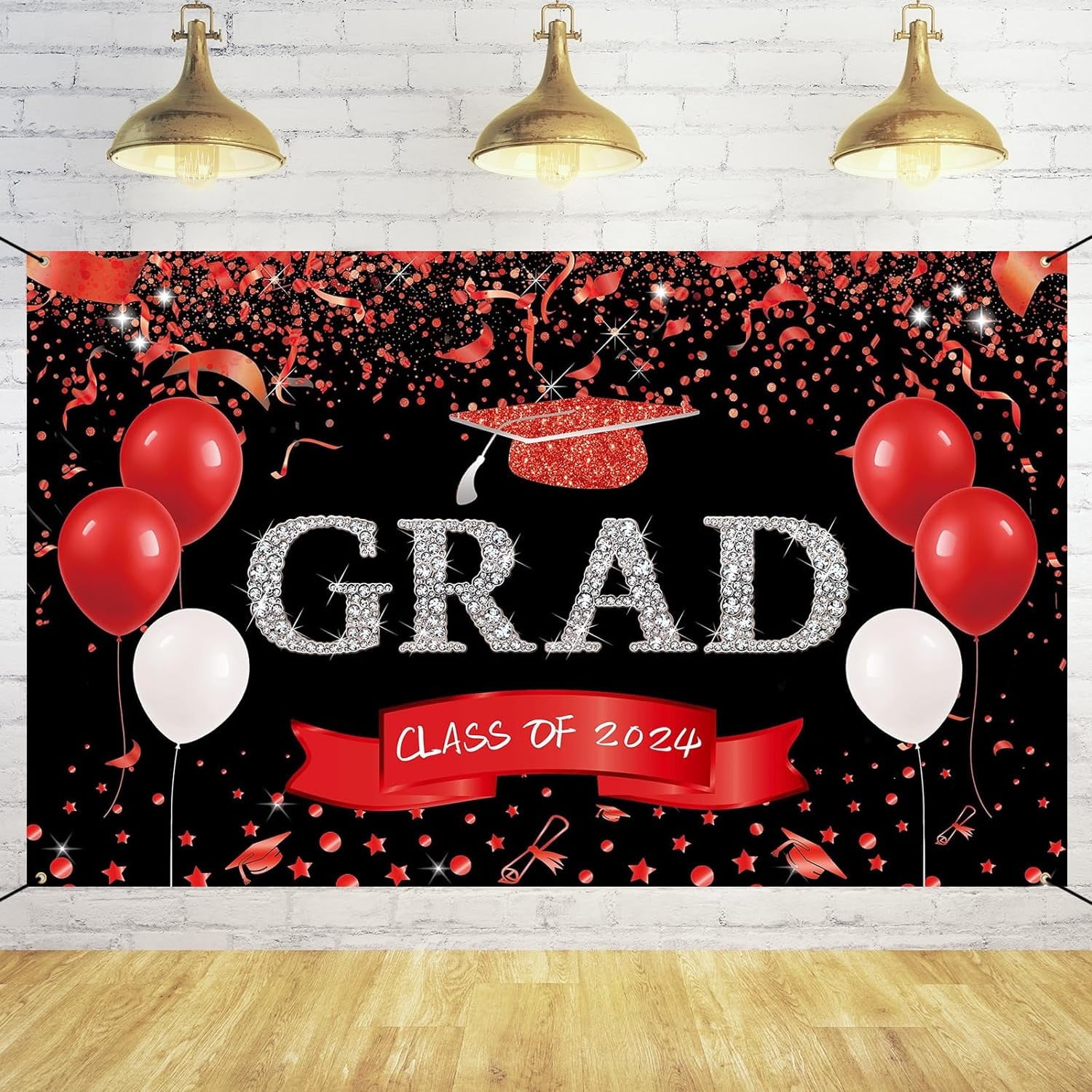 2024 Graduation Decorations Class of 2024 Red and Black, Graduation ...