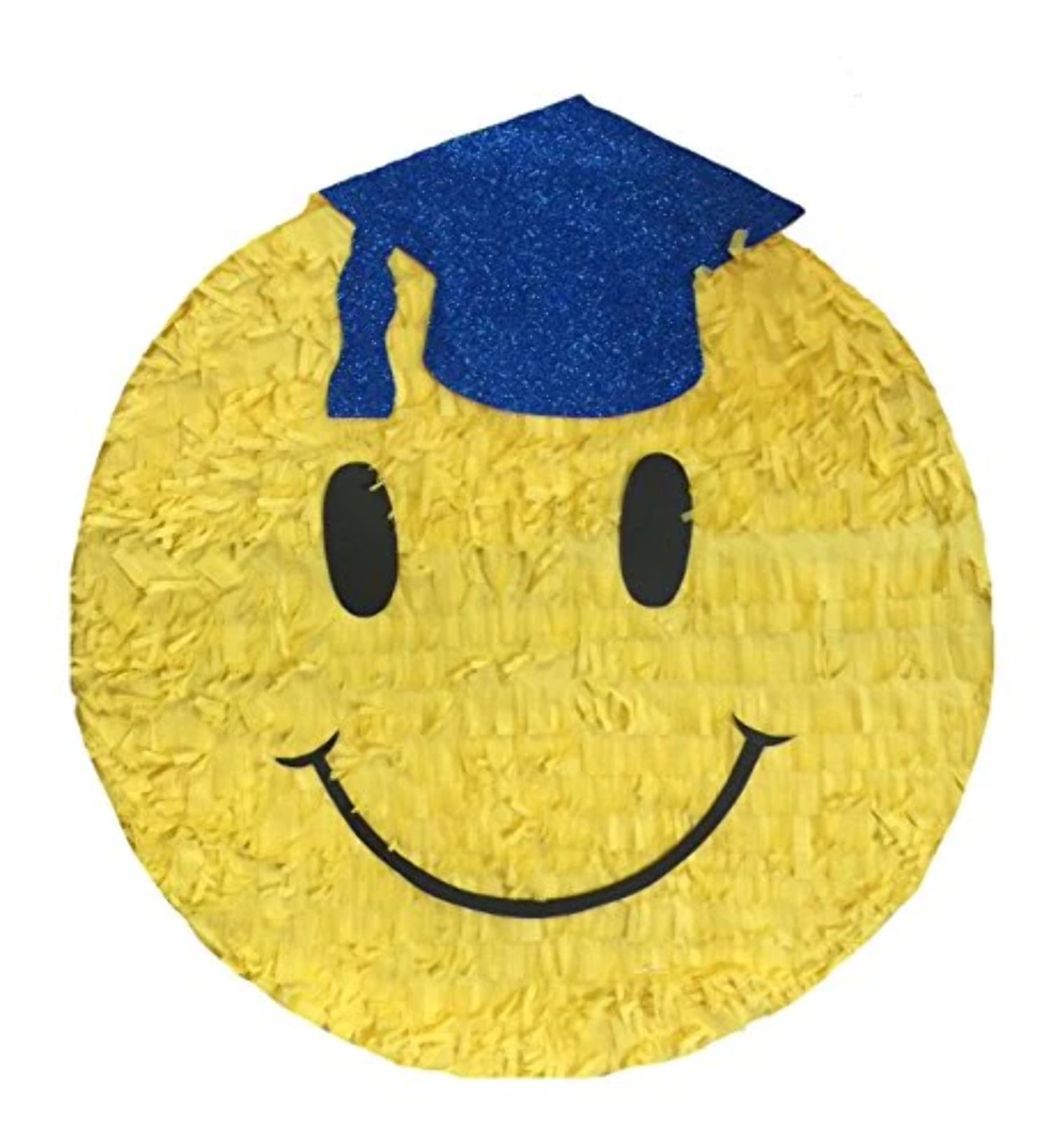 2024 Graduation Emoticon Pinata Blue Cap 16" Congrats Grad You Did It ...