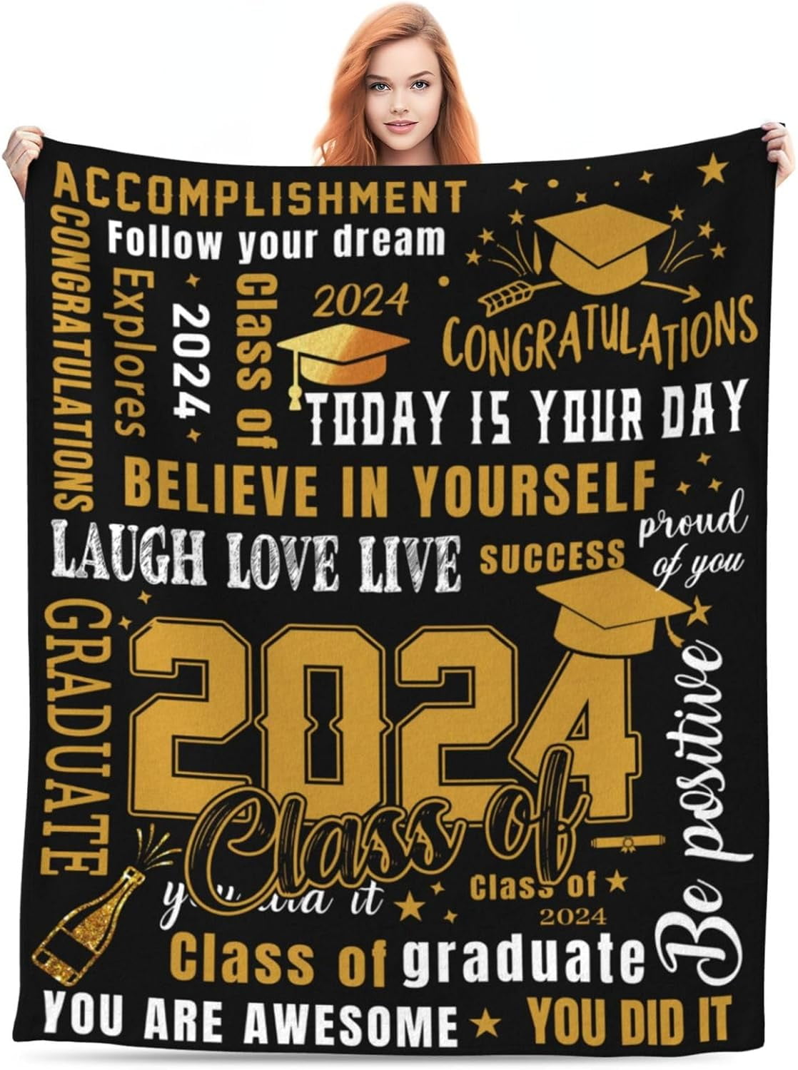 2024 Graduation Gifts Blanket for Graduate, Graduation Gifts for Class ...