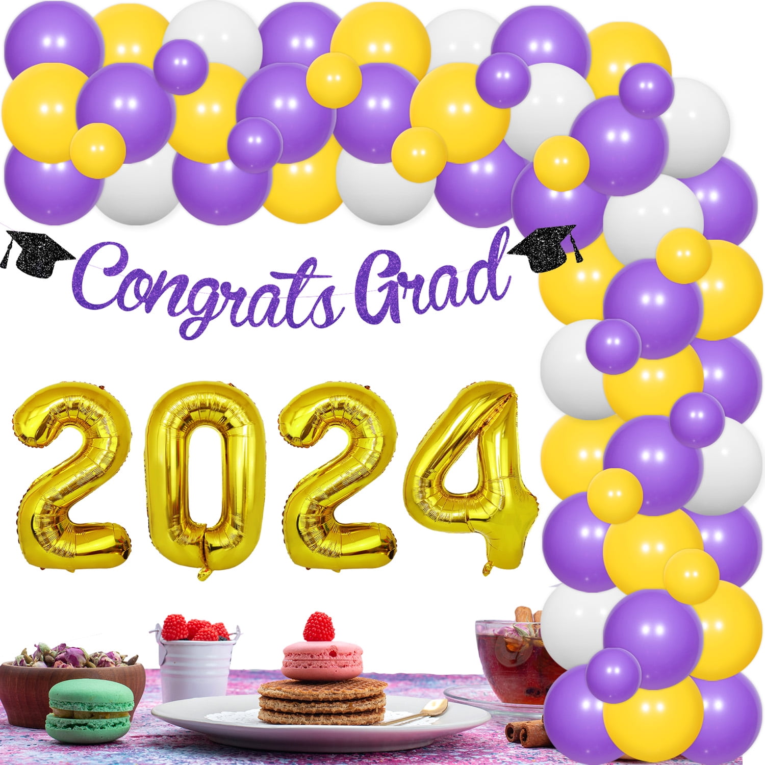 2024 Graduation Party Decorations, Congrats Grad 2024 Decorations ...