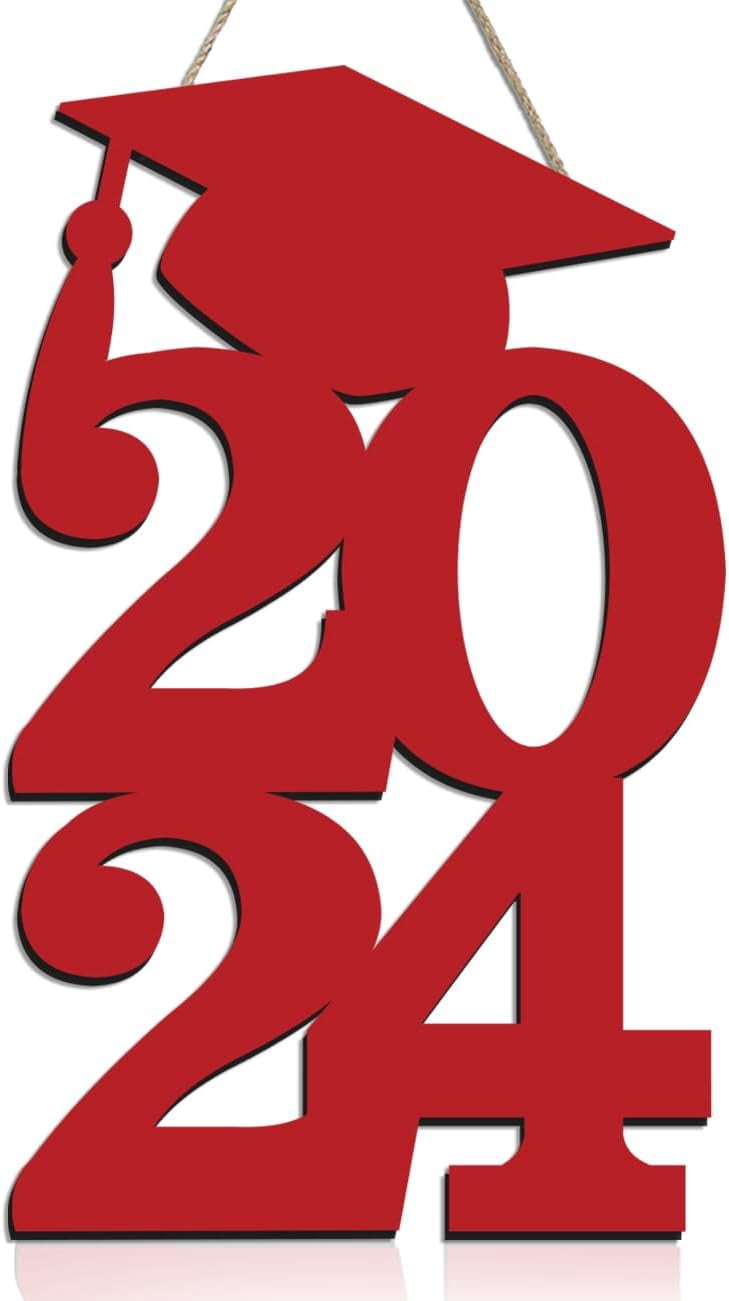 2024 Graduation Party Decorations Wood Sign 2024 Graduate Photo Booth ...
