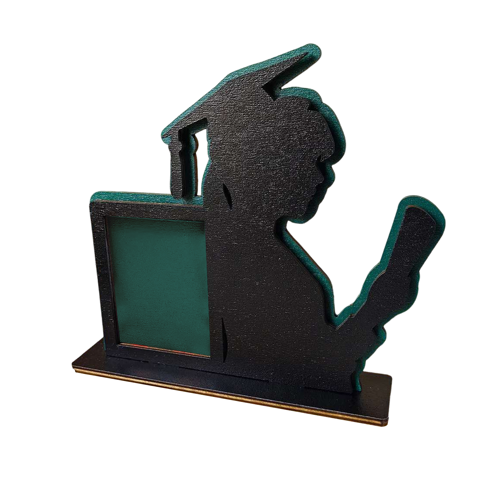 2024 Graduation Photo Wooden Frame Male Female Graduates Outline 3D ...