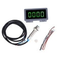 2024 Green 4 Digit LED Motor Tachometer RPM Speed Measure Meter NPN ...