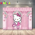 2024 HOT Hello Kitty Photo Backdrop Girls Birthday Party Melody Sanrio ...