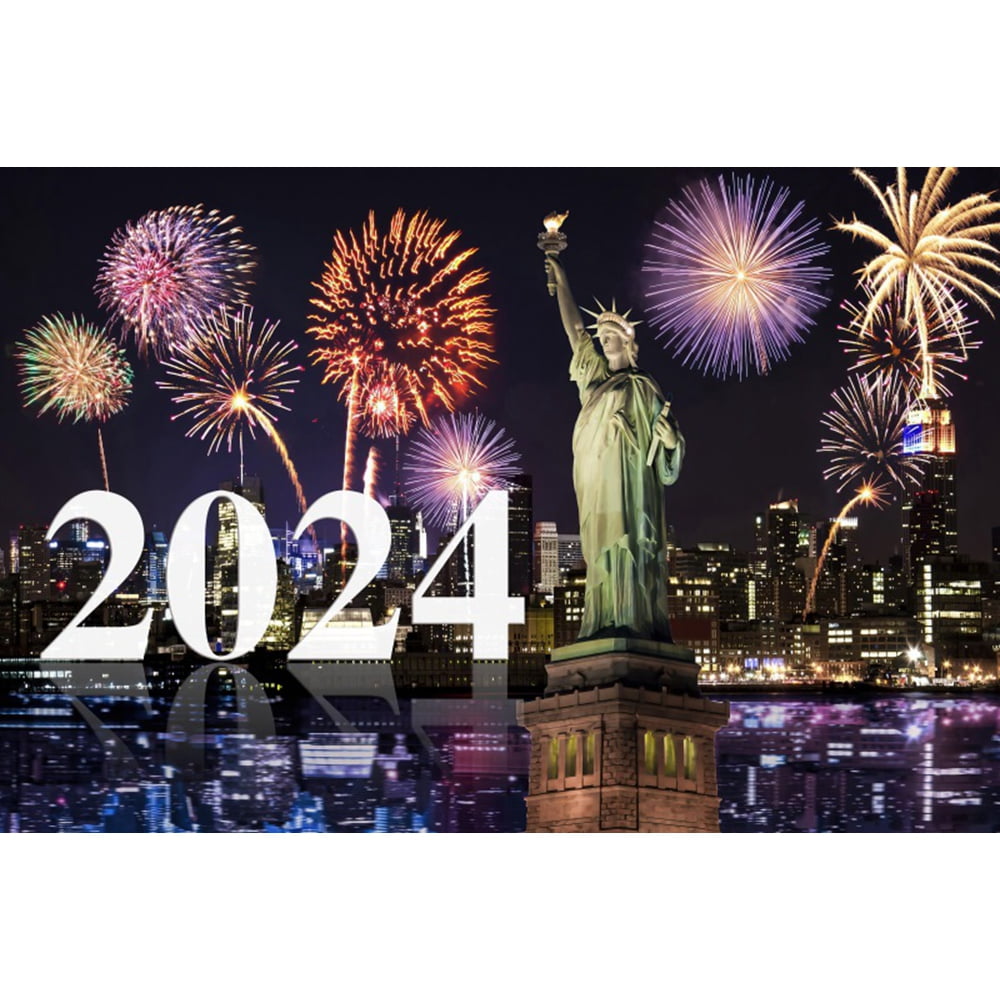 2024 Happy New Year Backdrops Glitter Champagne s Baby Portrait Family ...