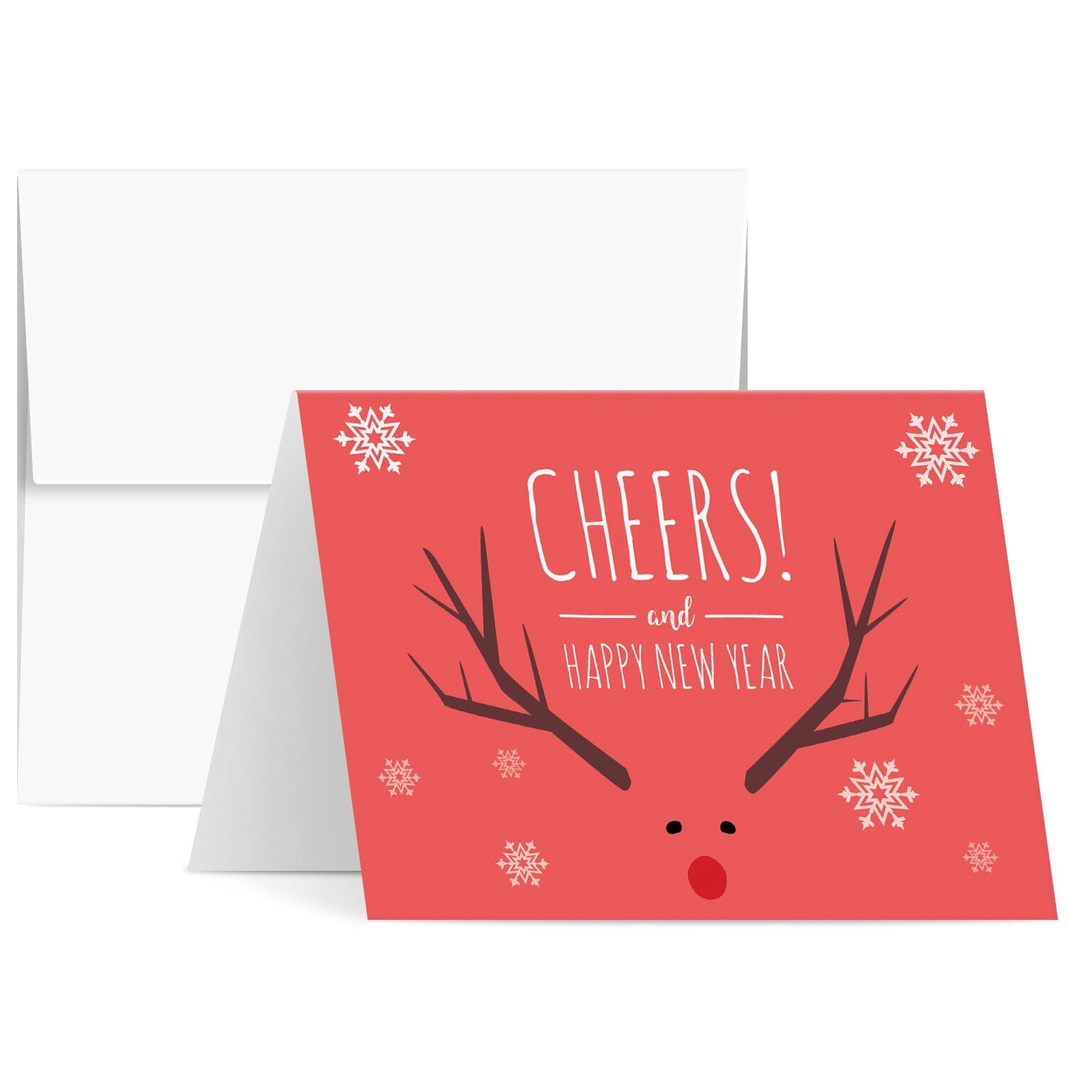 2026 Happy New Year – Blank Holiday Greetings Fold Over Cards ...