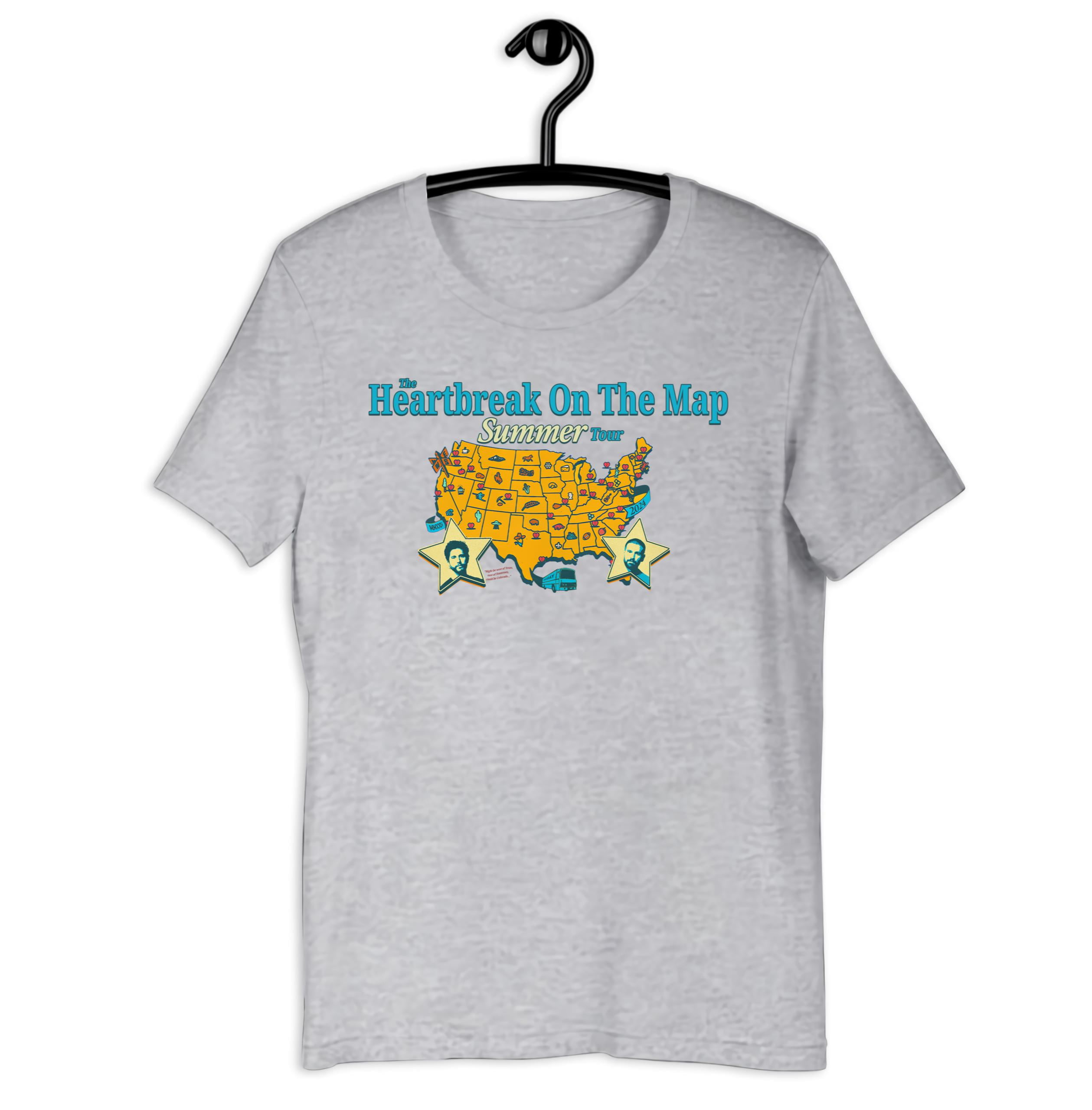 2024 Heartbreak on the Map Tour Shirt, 2024 Summer Tour Shirt, Popular ...