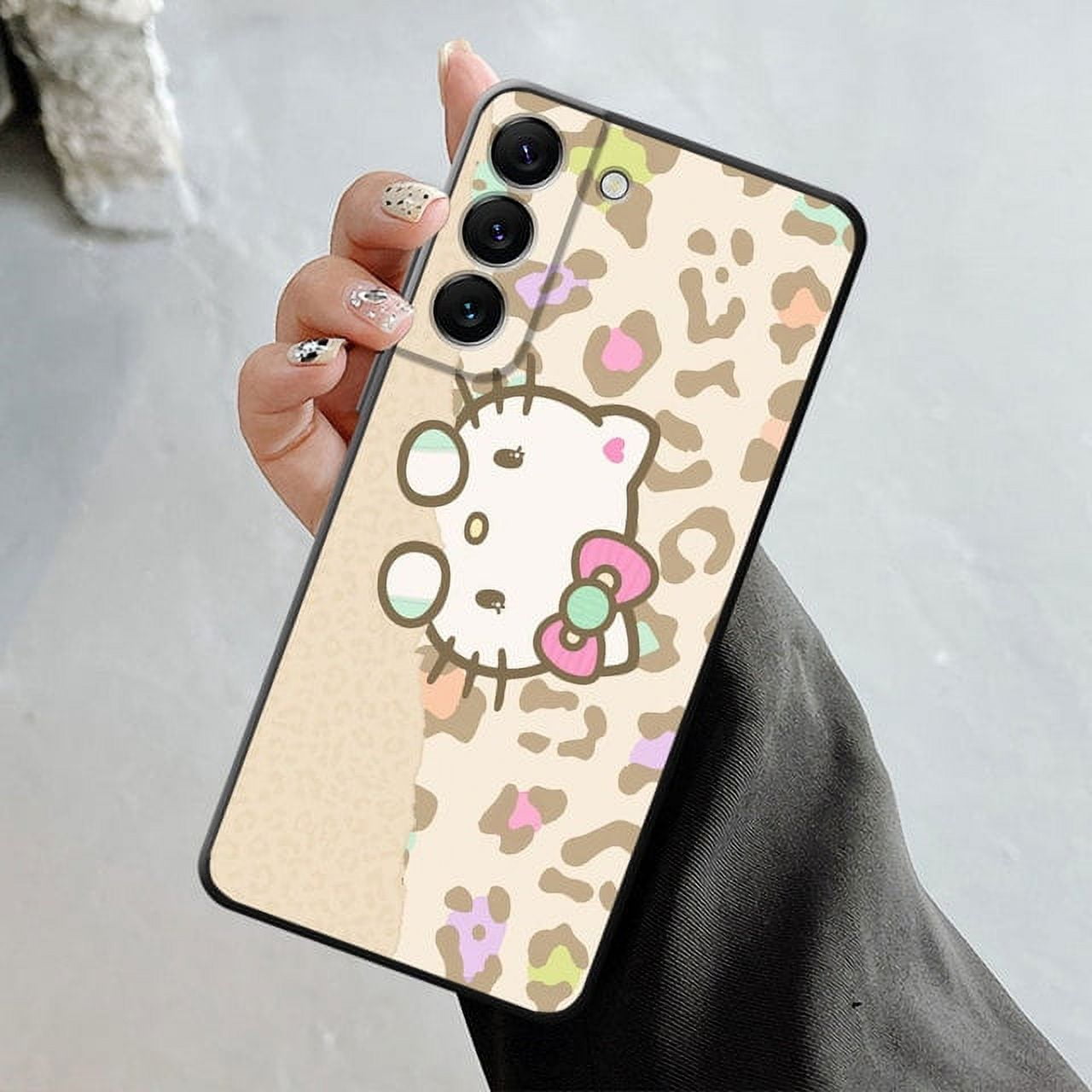 2024 Hello Kitty Cinnamoroll Leopard Print Case For Samsung Galaxy S22 ...