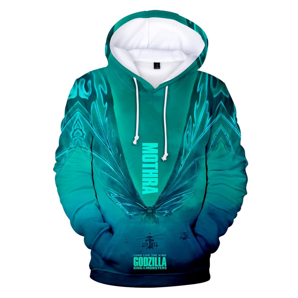 2024 Hot new 3D hoodie Godzilla, the same dinosaur, the trend of men ...