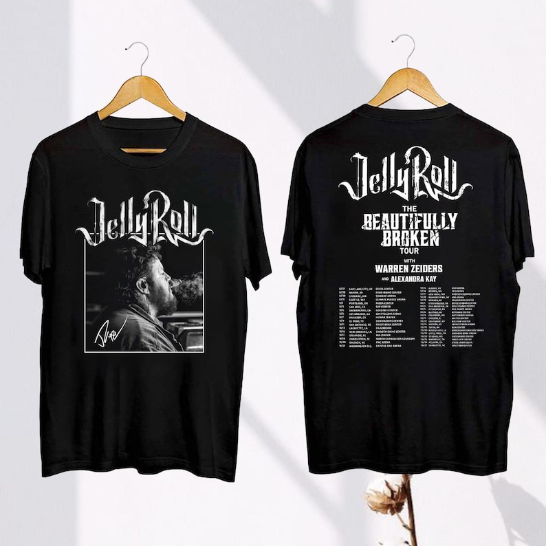 2024 Jelly Roll Tour Unisex Shirt, Jelly Roll The Beautifully Broken ...