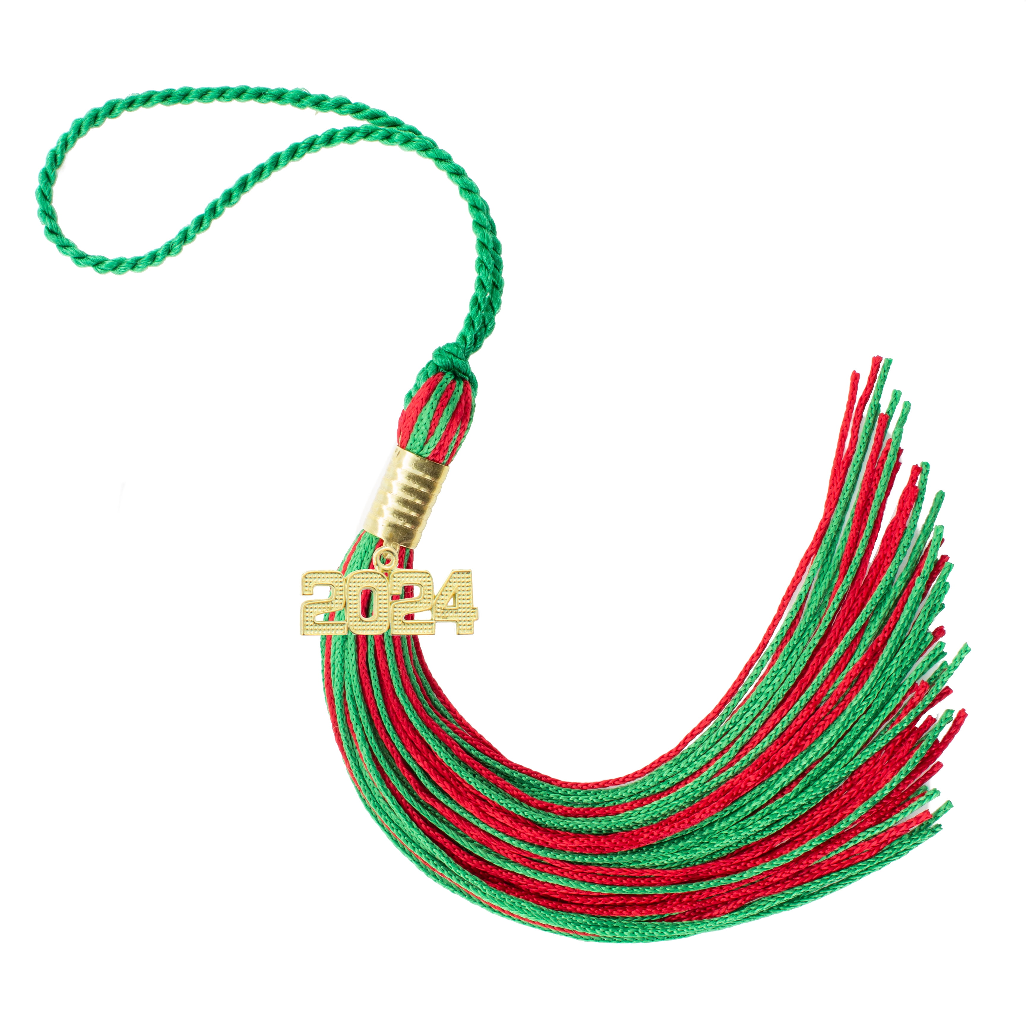 2024 KELLY / RED GRADUATION TASSEL - EVERY SCHOOL COLOR AVAILABLE -MADE ...