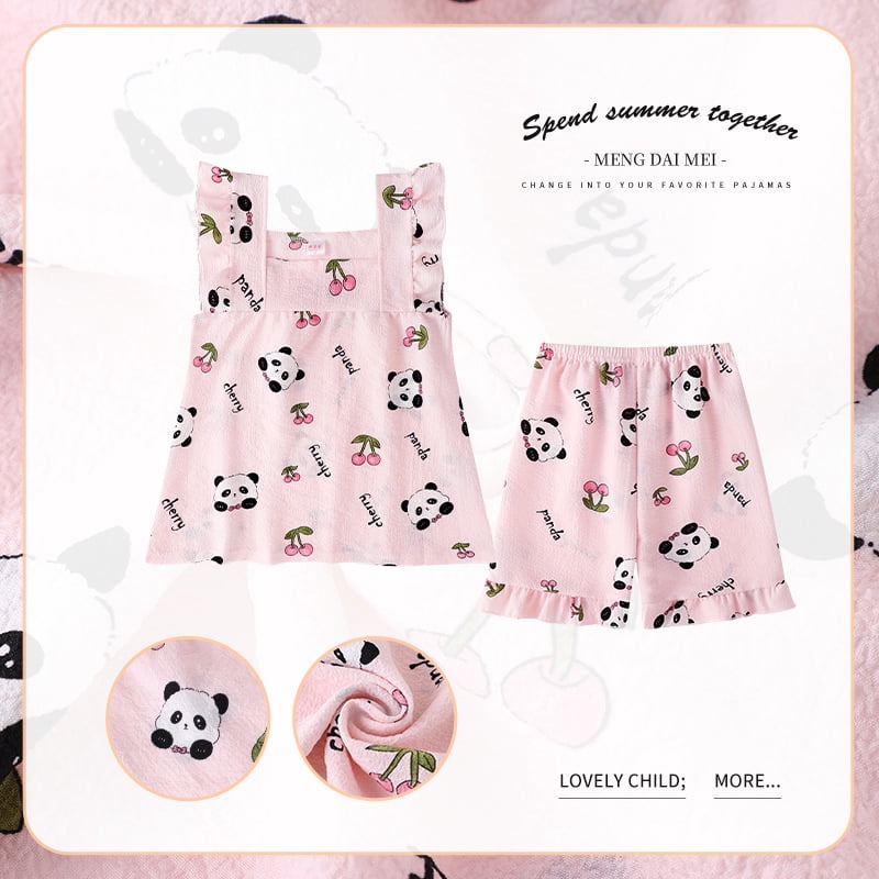 2024 Kawaii Cinnamorolls Children's Vest Set Girls' Pajamas Pyjamas ...