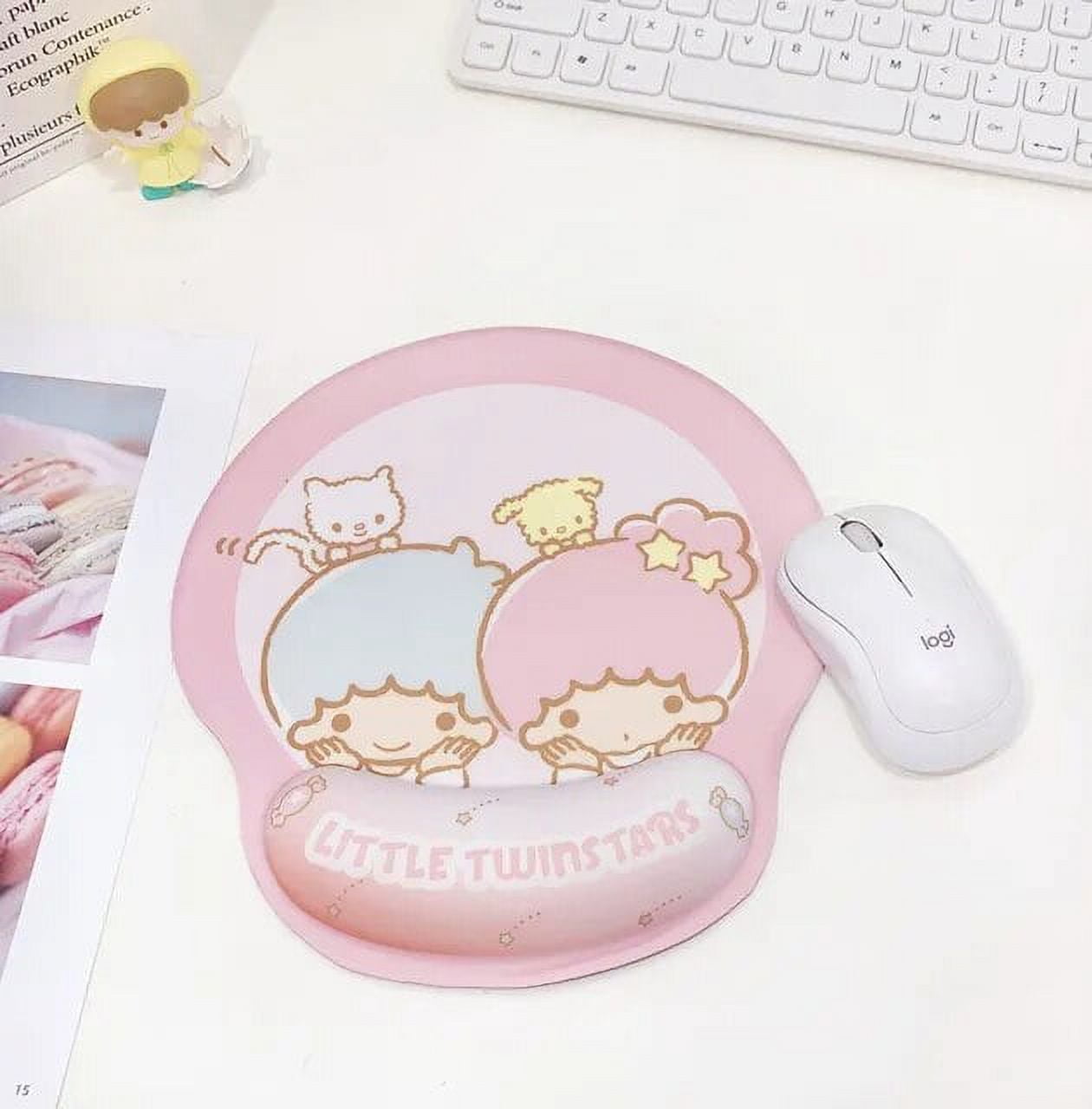 2024 Kawaii Sanrio Mouse Pad With Wrist Rest Non-slip Rubber Computer ...