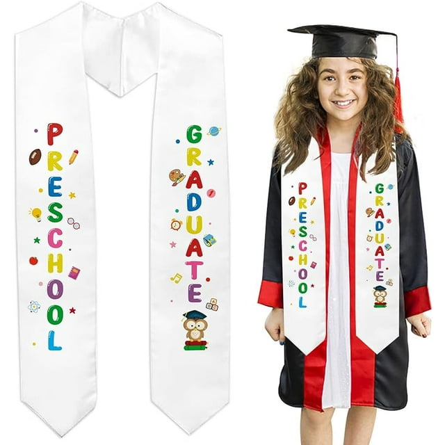 2024 Kindergarten Graduation Sash Graduation Printed Stole Unisex ...