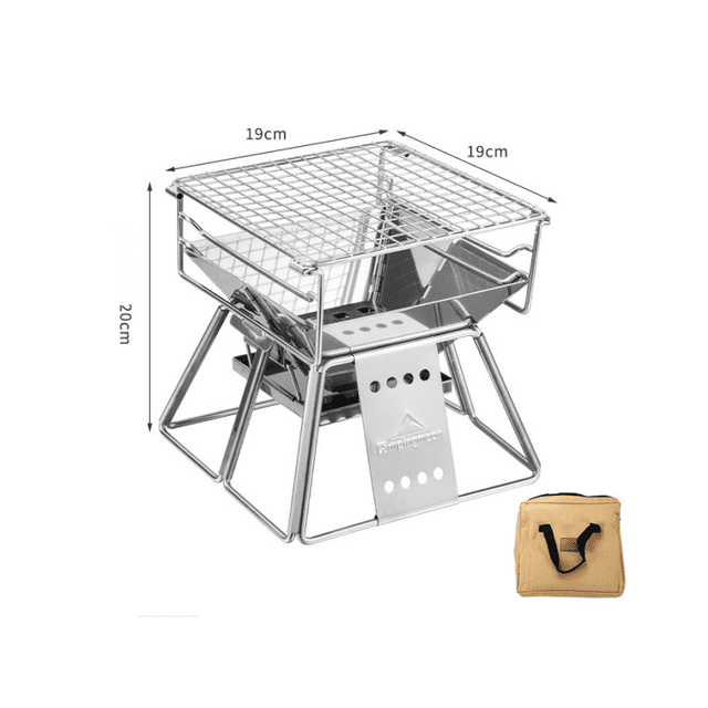 2024 Koeman Outdoor Mini Stainless Steel Charcoal Barbecue Stove 1-2BBQ ...