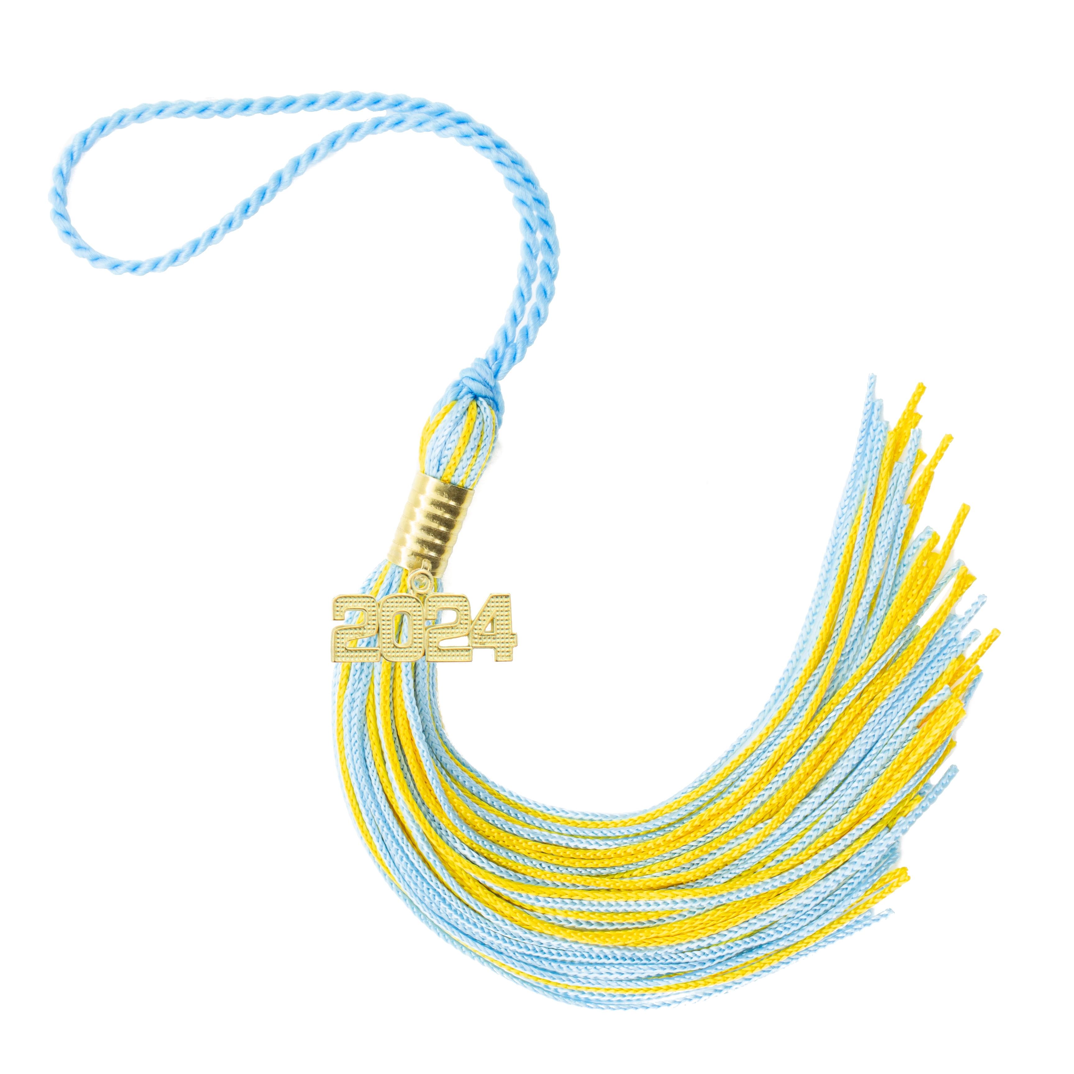 2024 LTBLUE / GOLD GRADUATION TASSEL - EVERY SCHOOL COLOR AVAILABLE ...