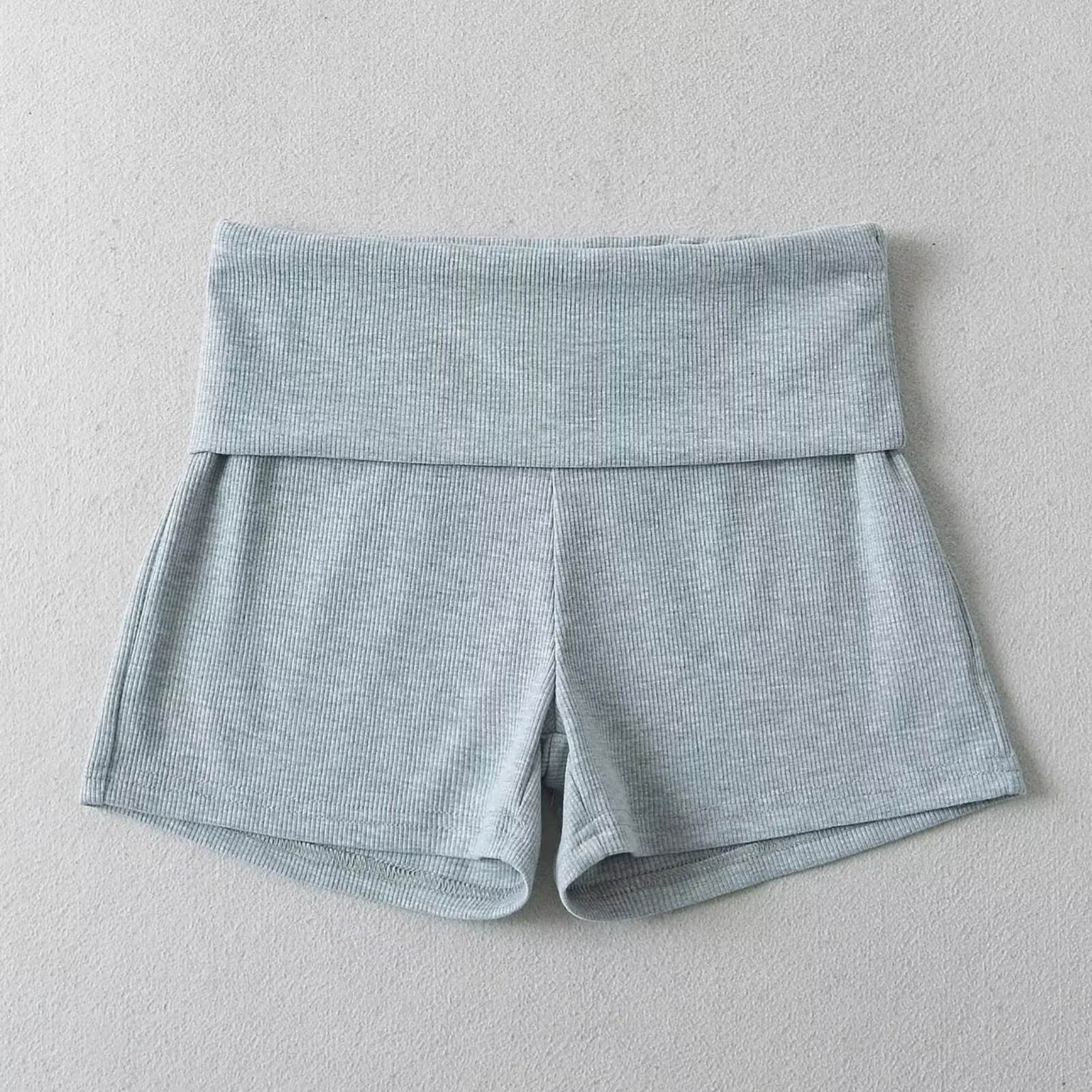 2024 Ladies' Waist Turning Design Sense Bag Shorts Tight Shorts for ...