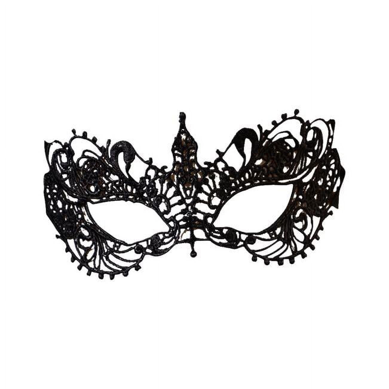 2024 Lady Black Lace Floral Purge Mask Eye Mask Masquerade Fancy ...