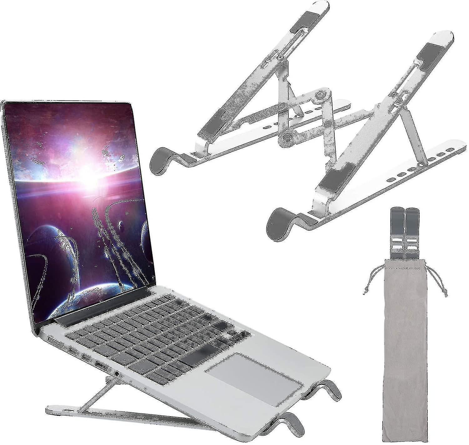 2024 Laptop Stand, 7 Levels Height Adjustable, Foldable Laptop Stand ...