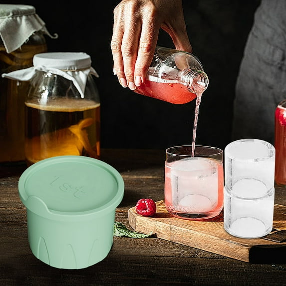 2024 Large Ice Tray with Lid for 20-40 Cups | 3 Hollow Cylinder Ice ...