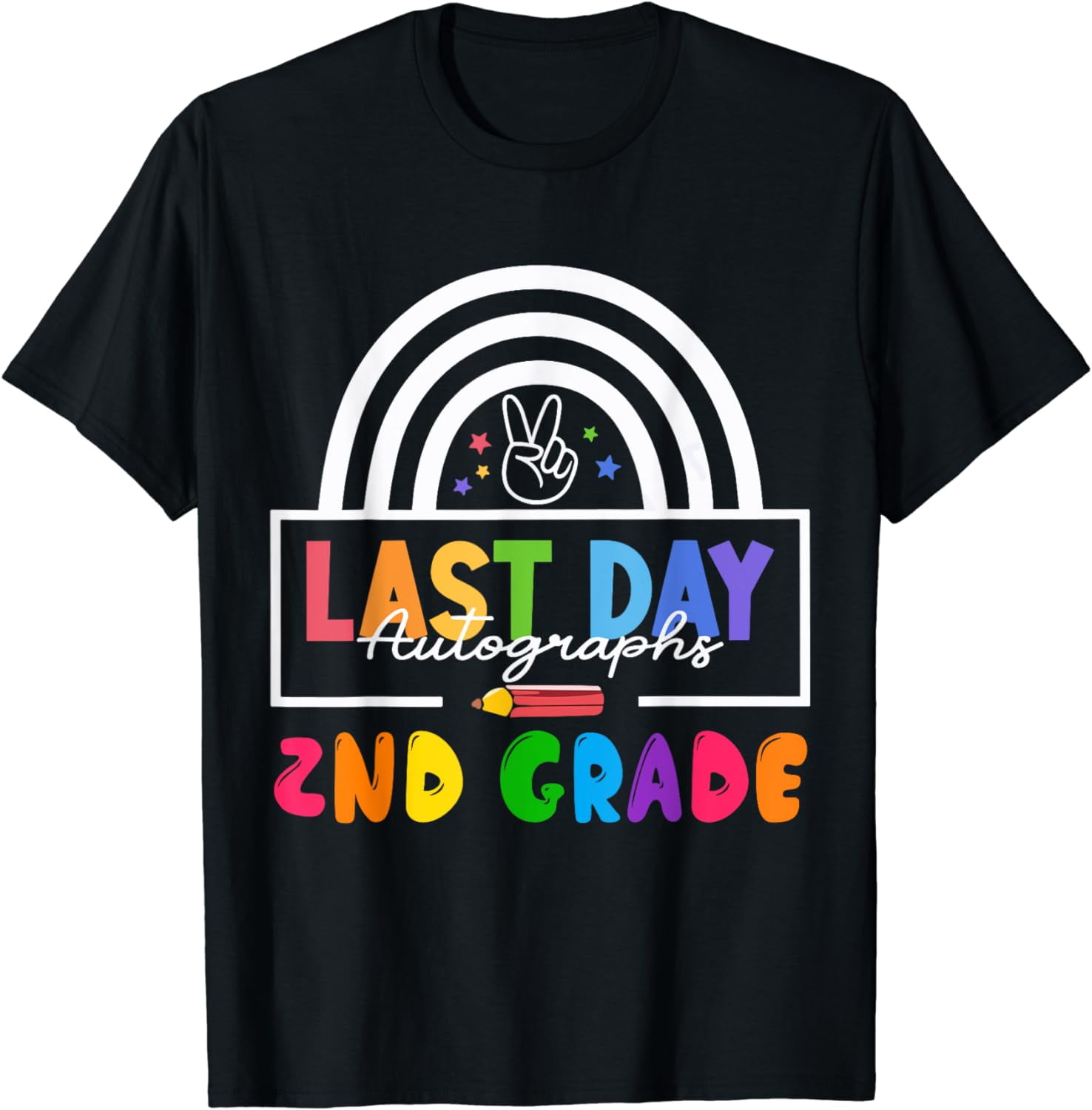 2024 Last Day of School Autograph 2nd Grade Graduation T-Shirt ...