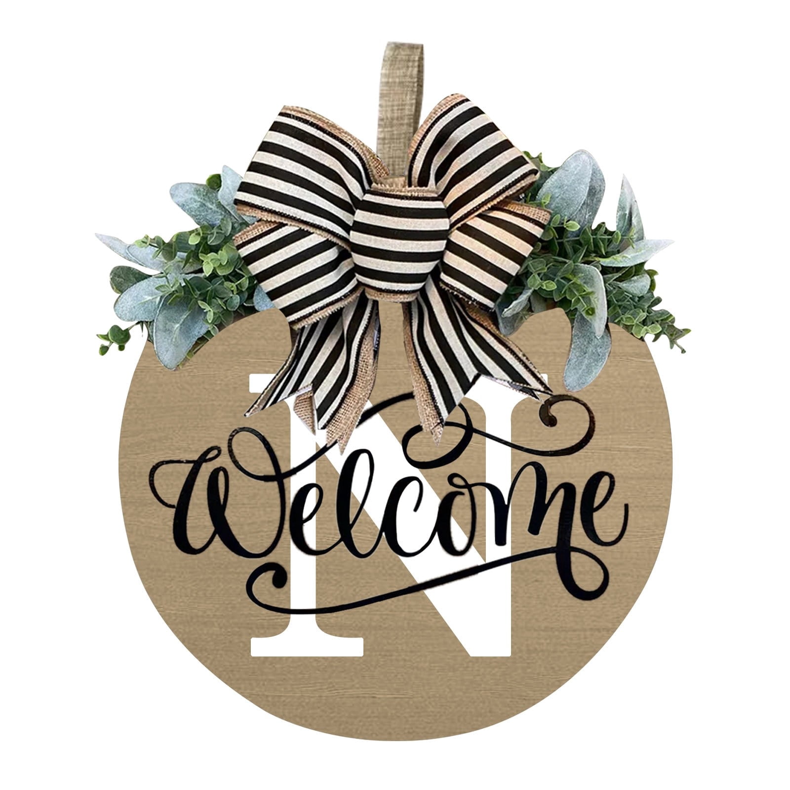 2024 Last Name Year Round Front Door Wreath 26 Last Names Alphabet Door ...