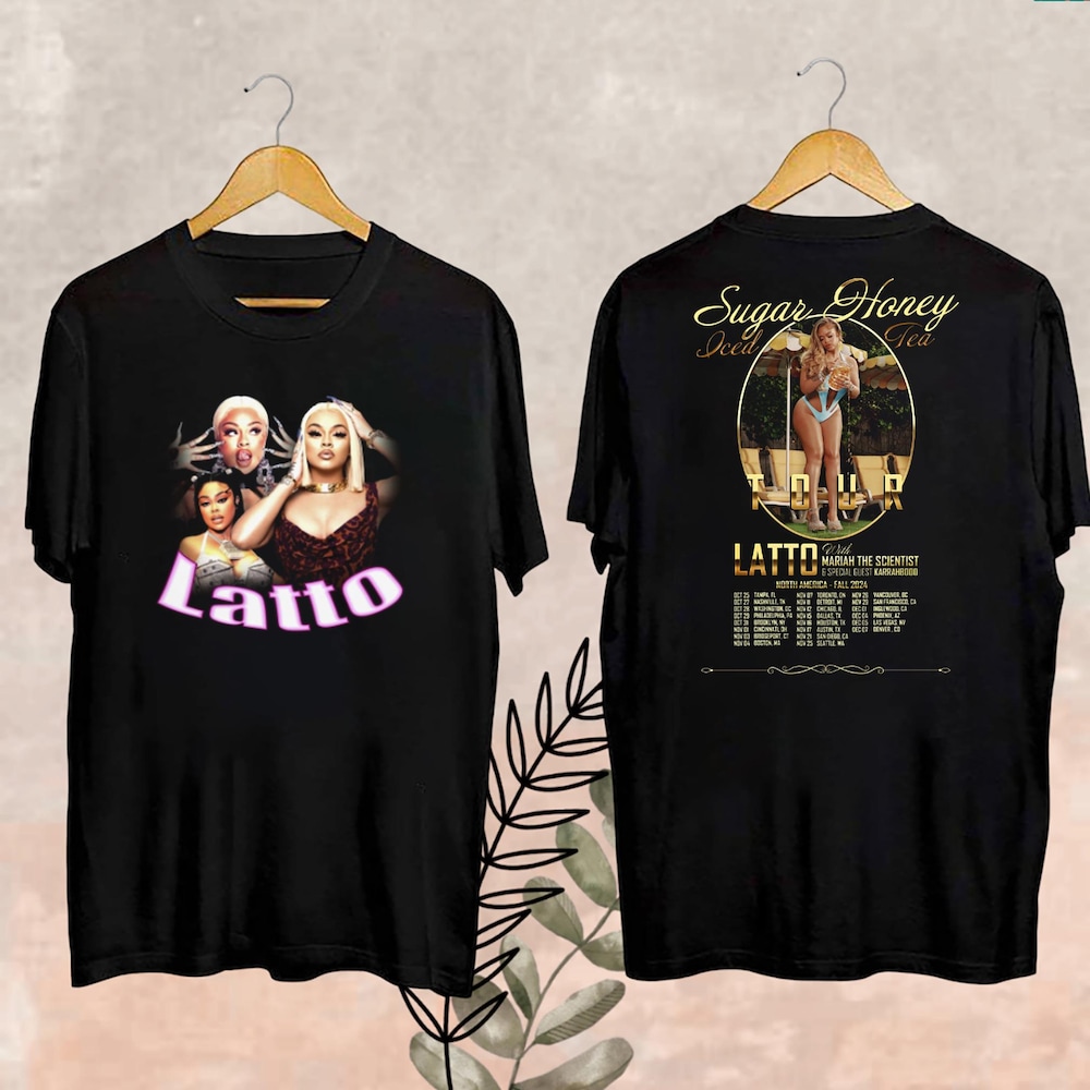 2024 Latto The Sugar Honey Iced Tea Tour T-Shirt, Big Latto 2024 ...