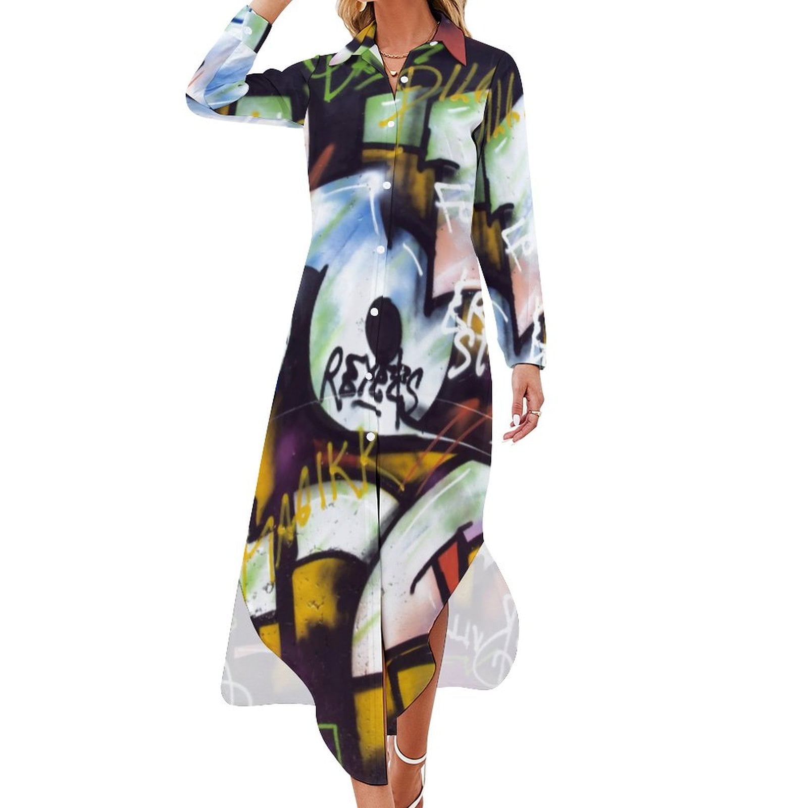 2024 Letters Word Art Casual Dress Motivational Words Aesthetic Dresses ...